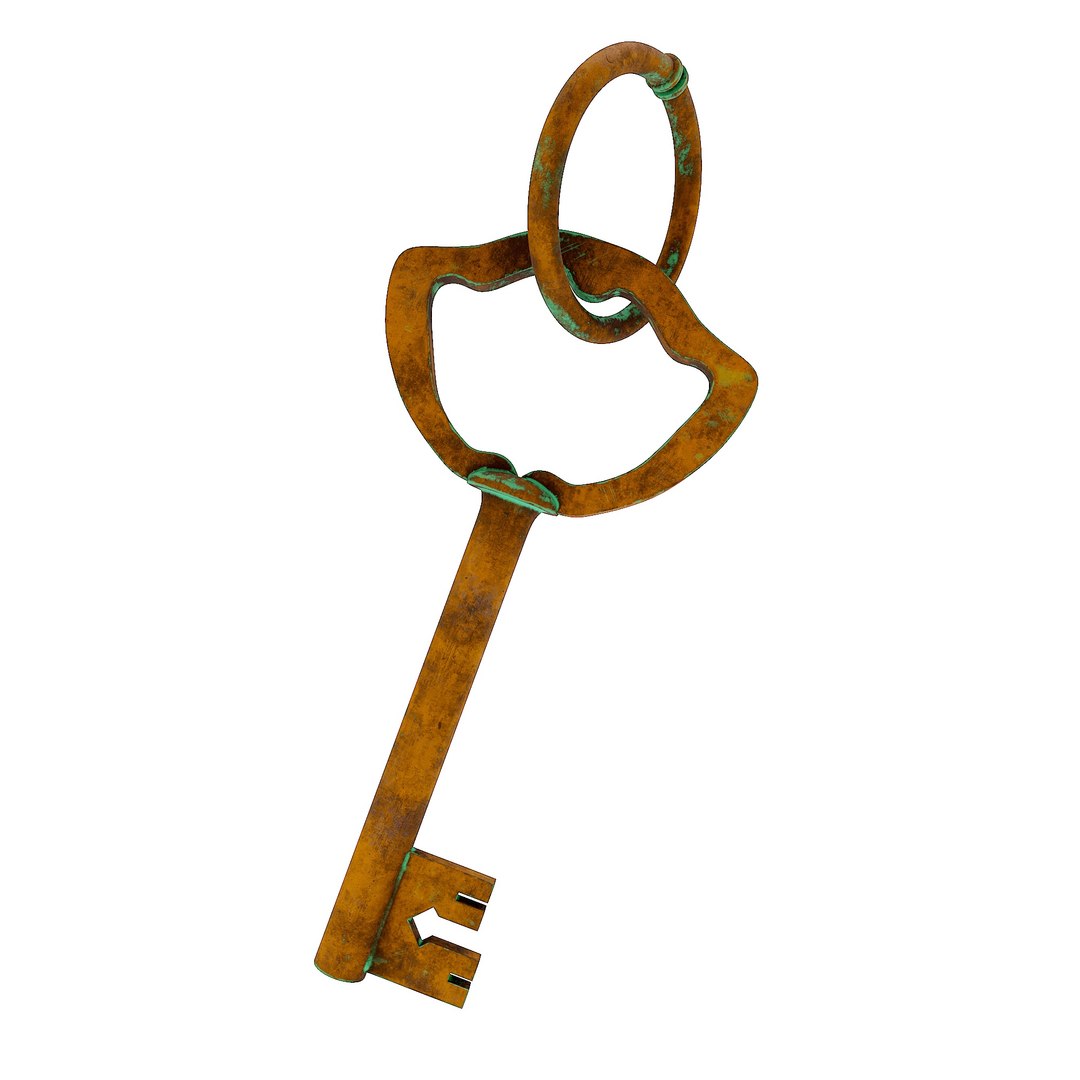 3D Model Retro Antique Key 3dmodel - TurboSquid 1977828
