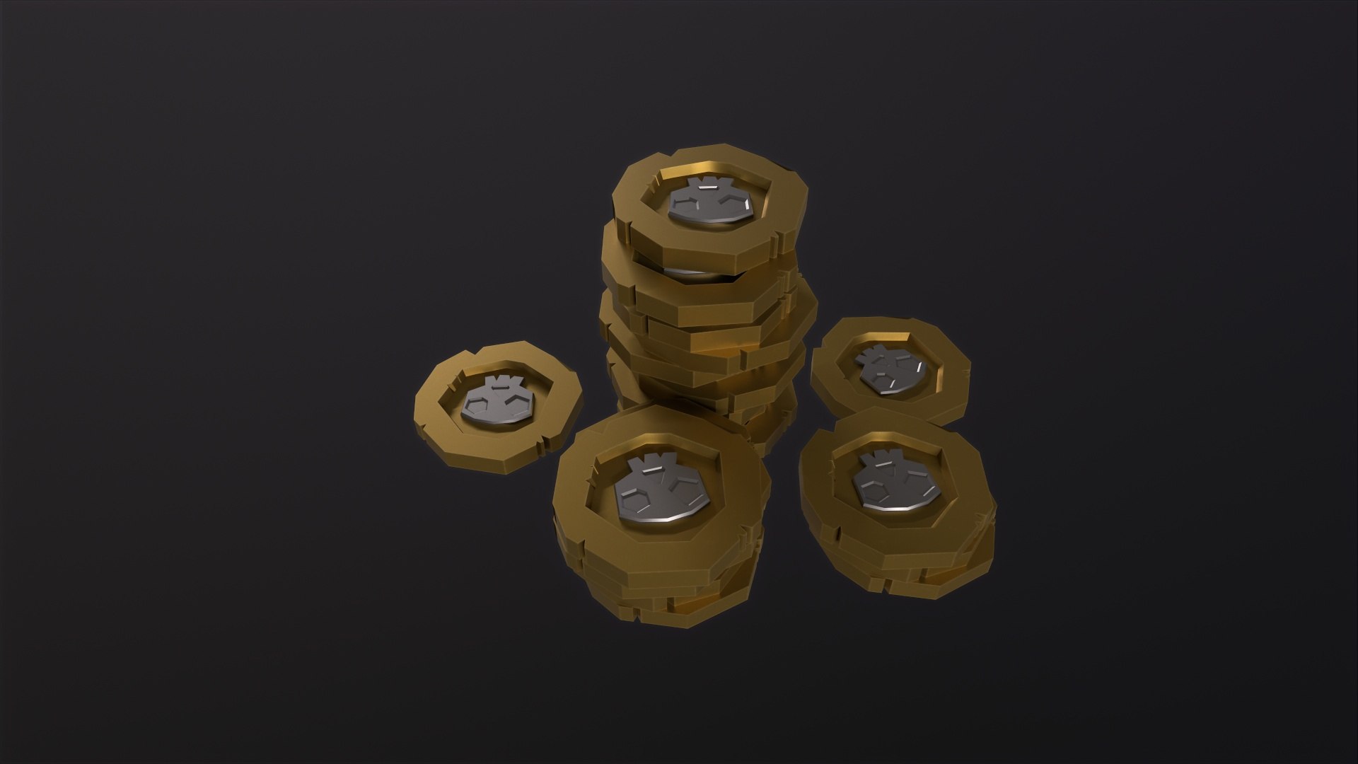Stylized Pirate Coin 3D Model - TurboSquid 2124866