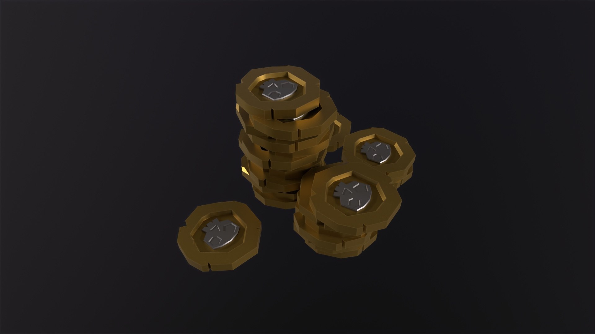 Stylized Pirate Coin 3D Model - TurboSquid 2124866