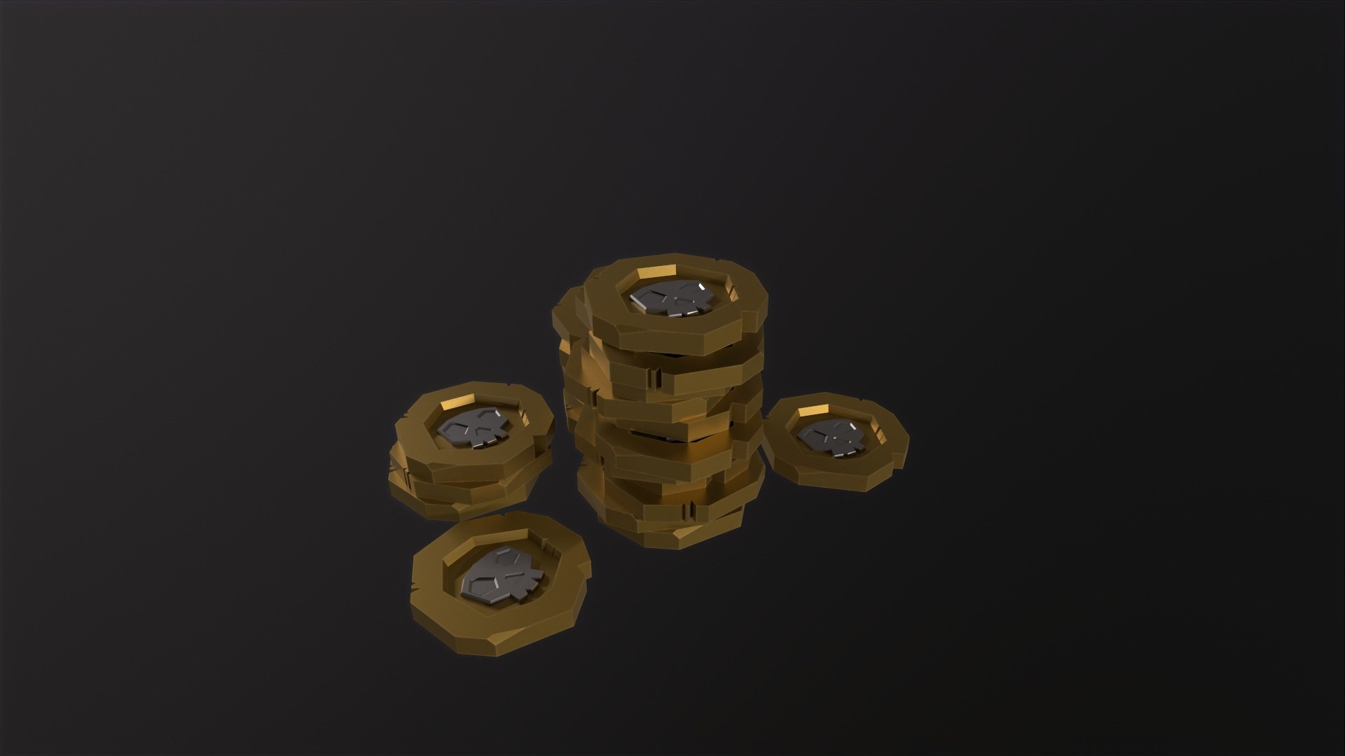 Stylized Pirate Coin 3D Model - TurboSquid 2124866