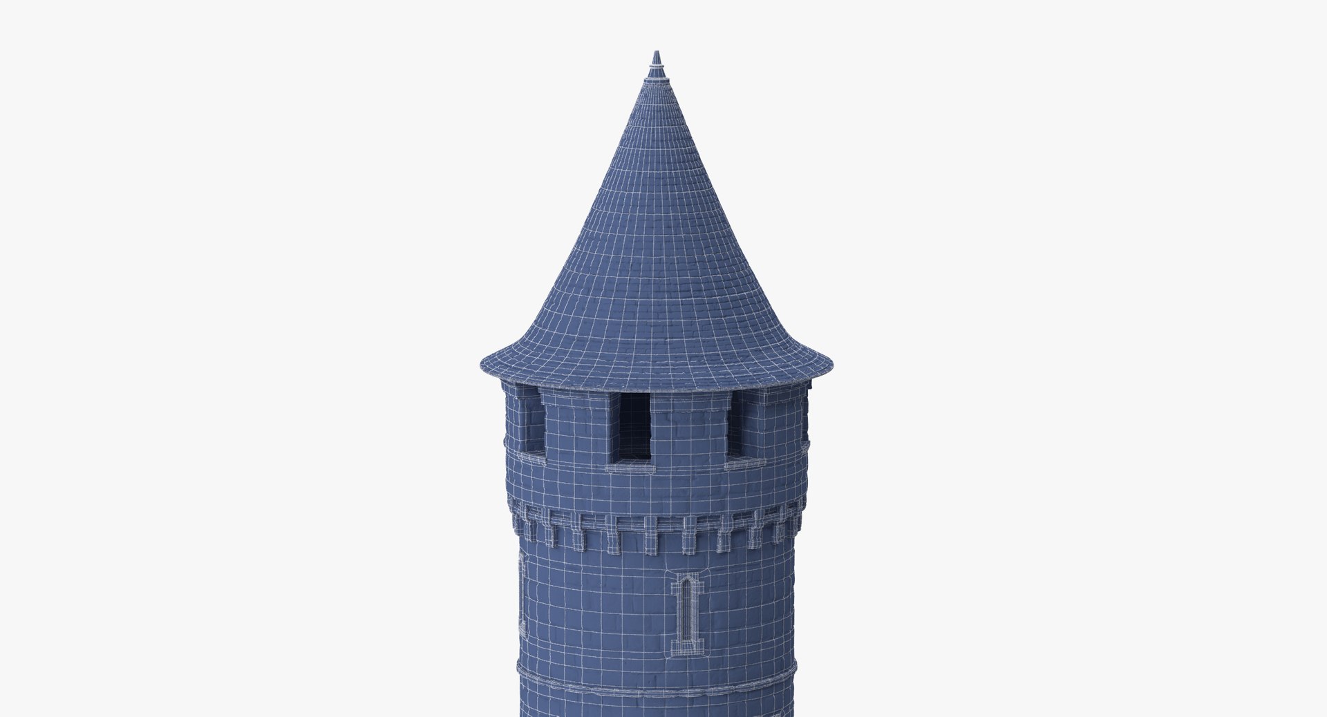 Turret Roof 01 C4d