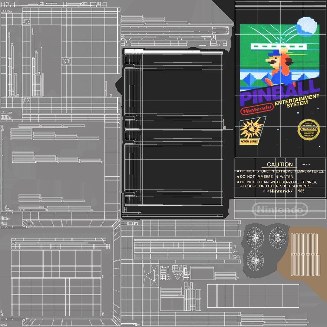 Nintendo Entertainment System Console model - TurboSquid 1957470