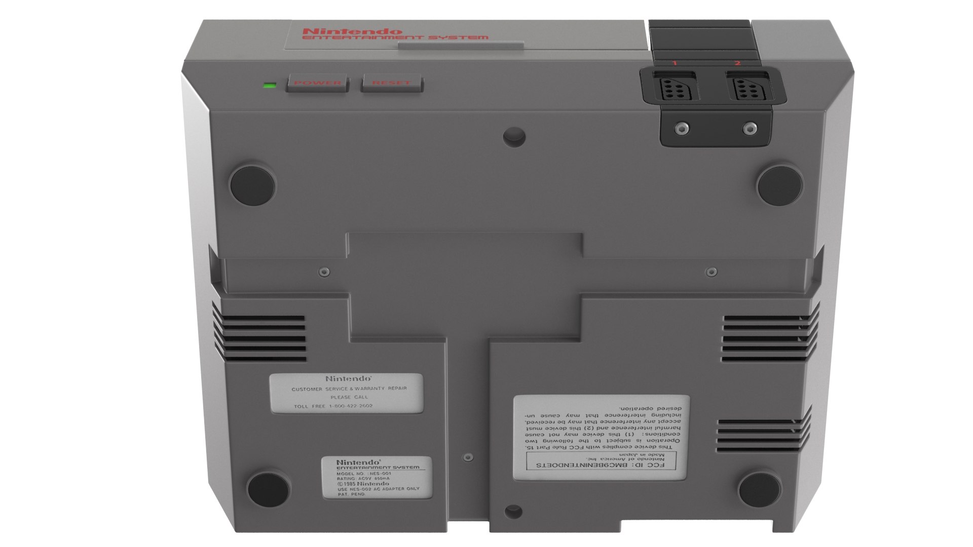 Nintendo Entertainment System Console model - TurboSquid 1957470