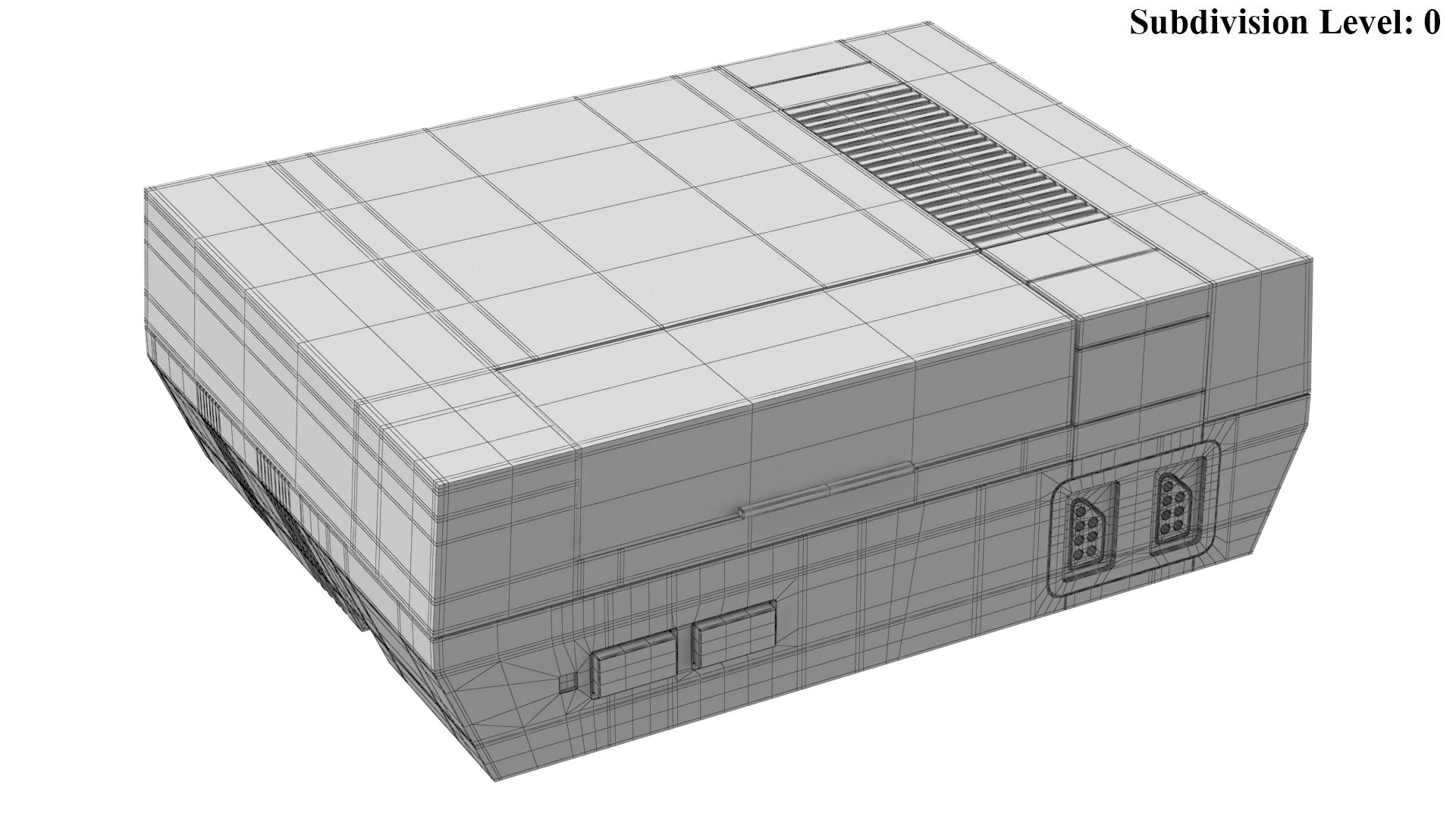 Nintendo Entertainment System Console model - TurboSquid 1957470