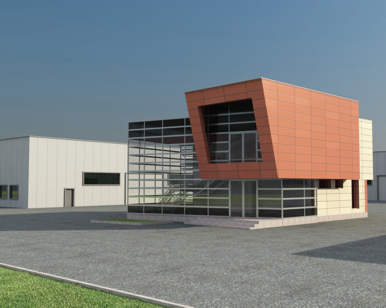 Logistics Center 3d Model