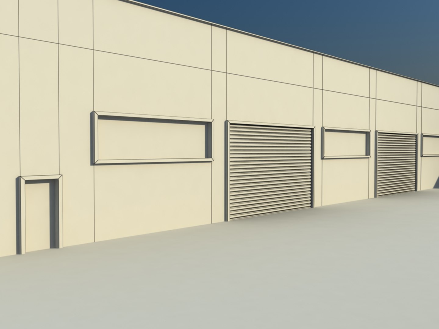 Logistics Center 3d Model
