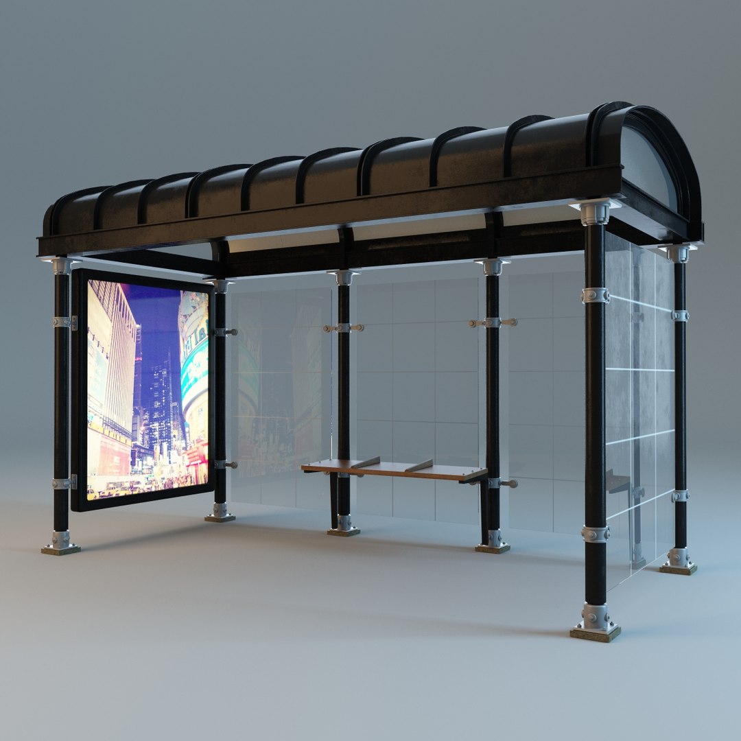 3d New York Bus Stop