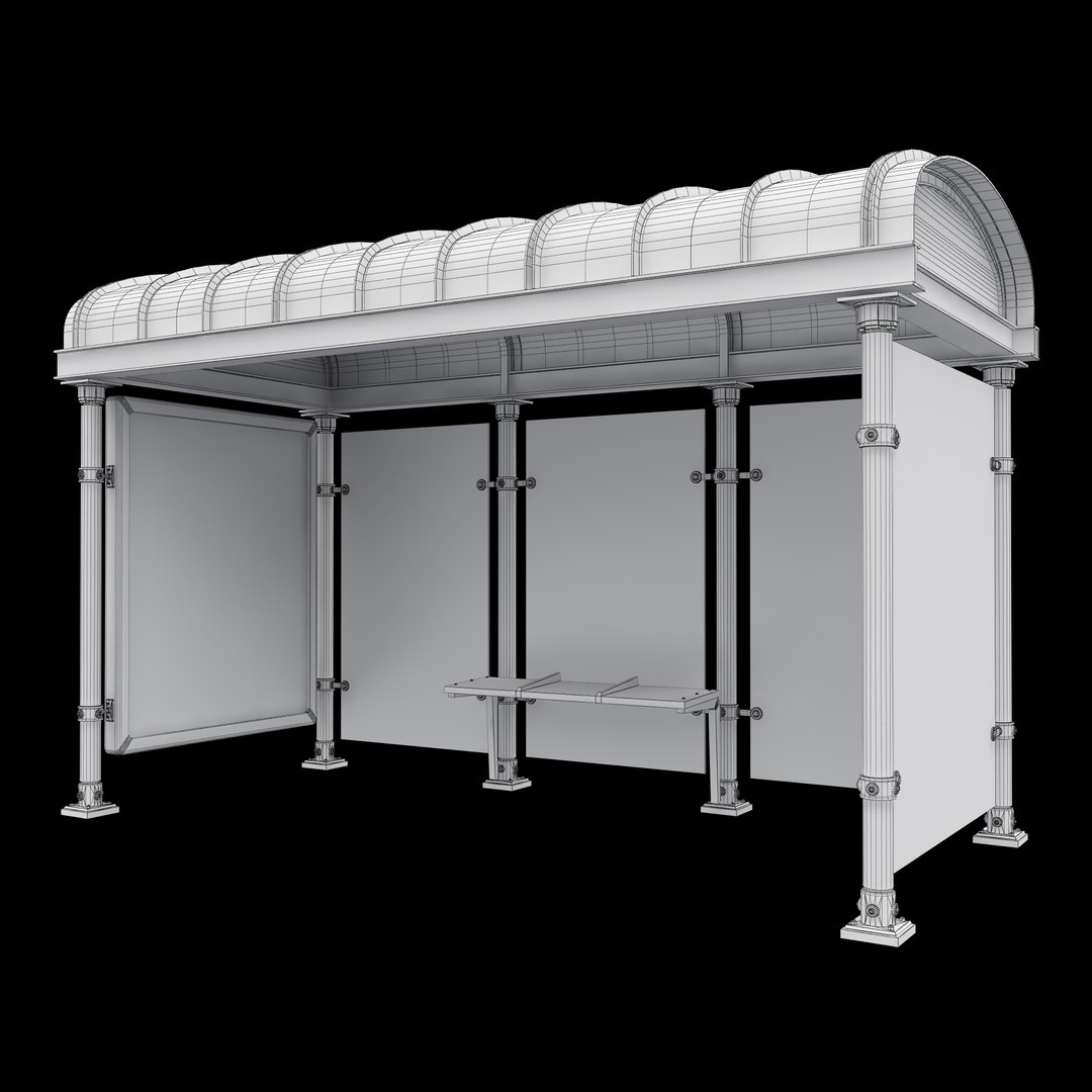 3d New York Bus Stop