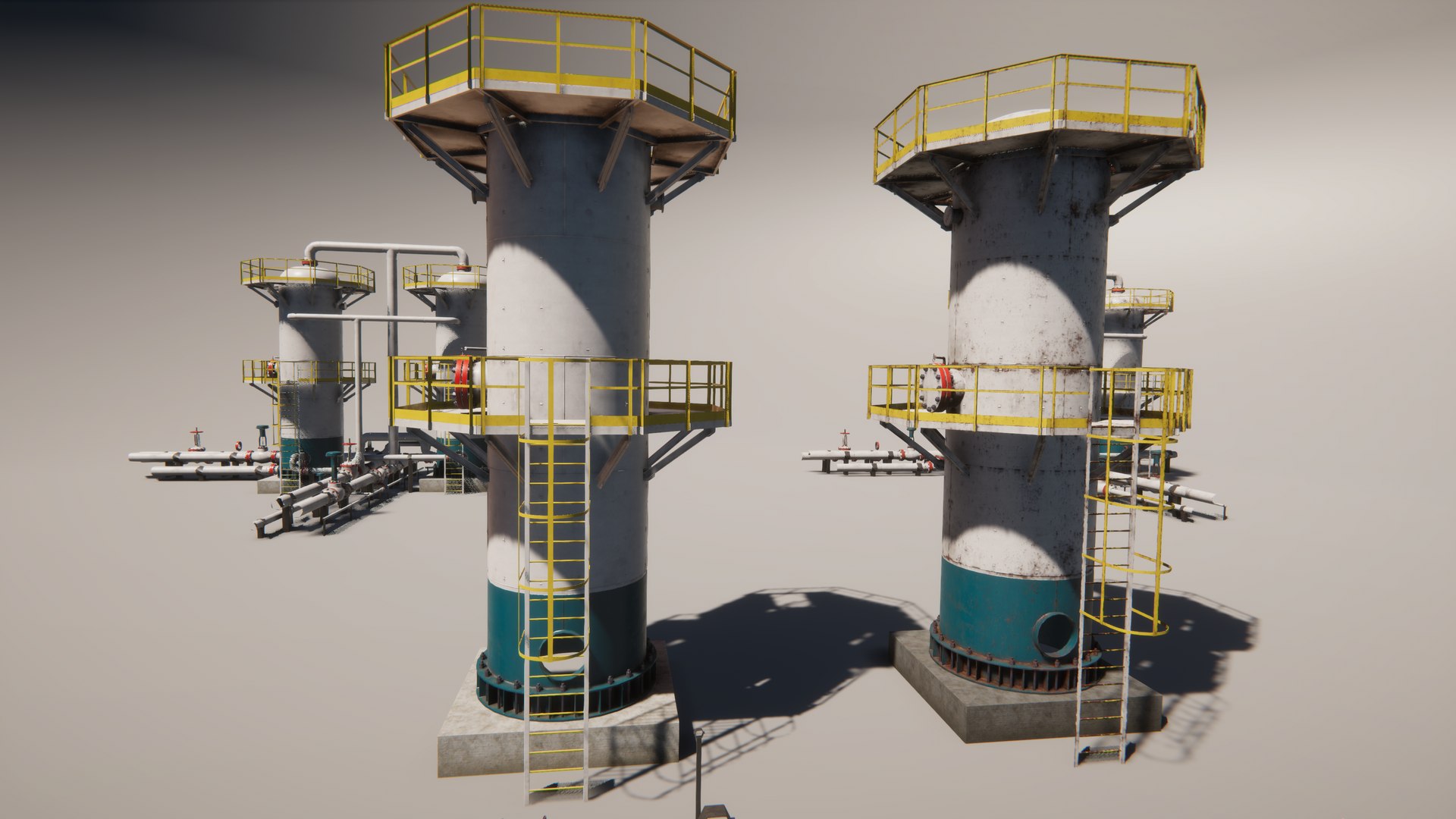 Pbr Industrial Vertical Vessel 3D Model - TurboSquid 1222395