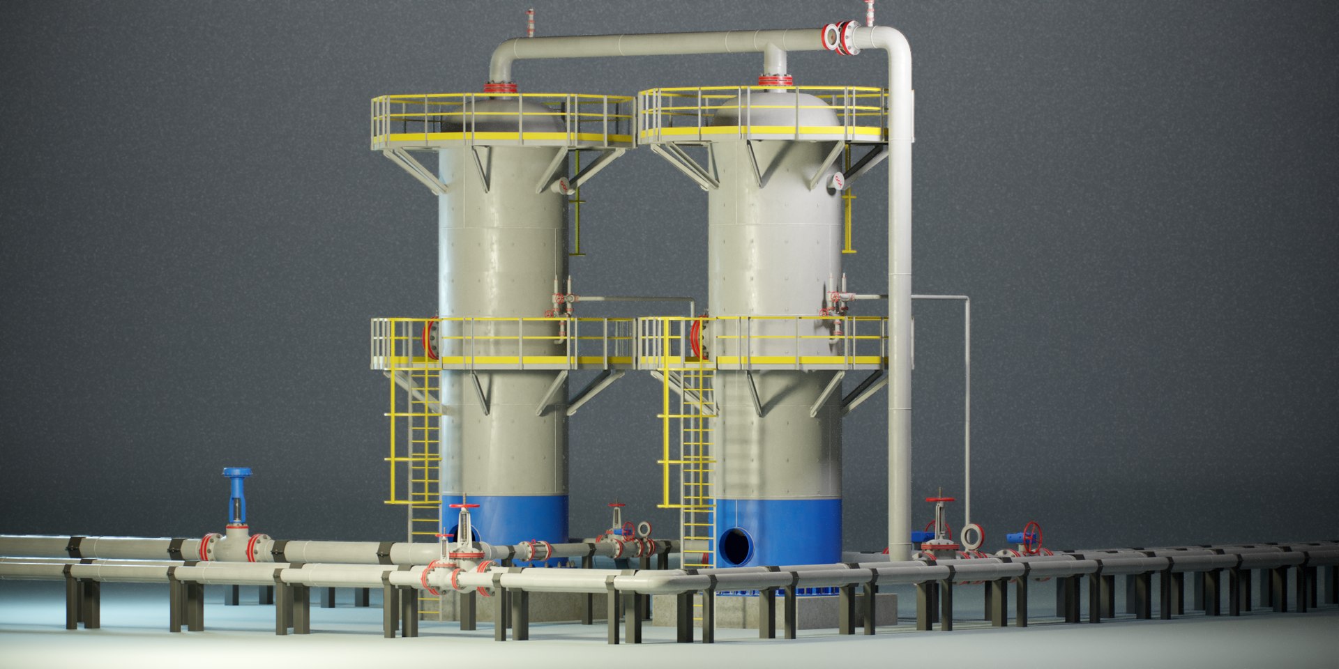Pbr Industrial Vertical Vessel 3D Model - TurboSquid 1222395
