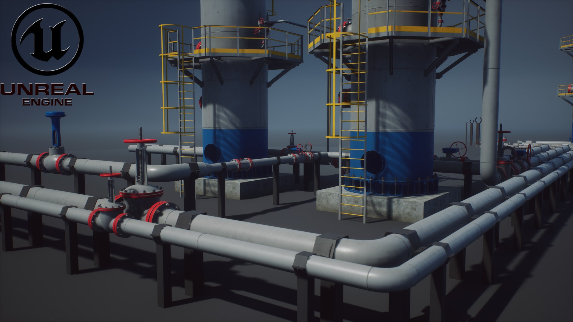 Pbr Industrial Vertical Vessel 3D Model - TurboSquid 1222395