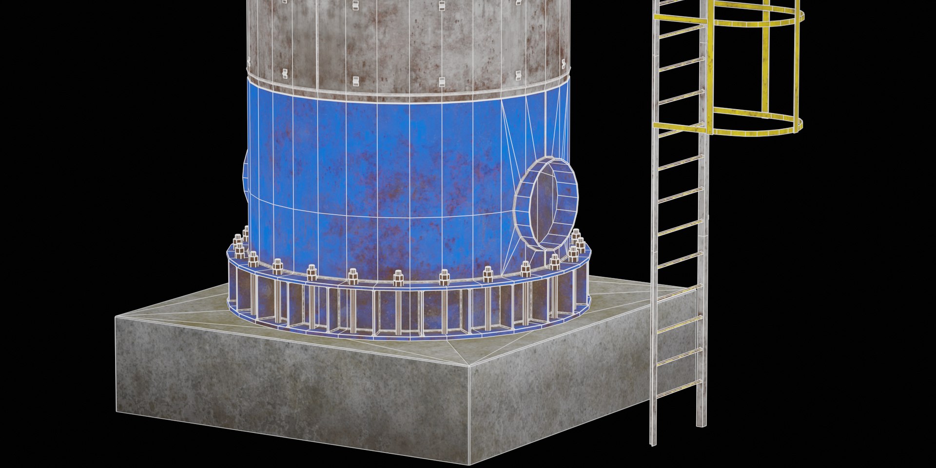 Pbr Industrial Vertical Vessel 3D Model - TurboSquid 1222395