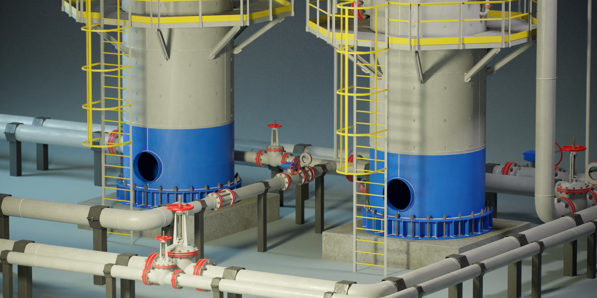 Pbr Industrial Vertical Vessel 3D Model - TurboSquid 1222395