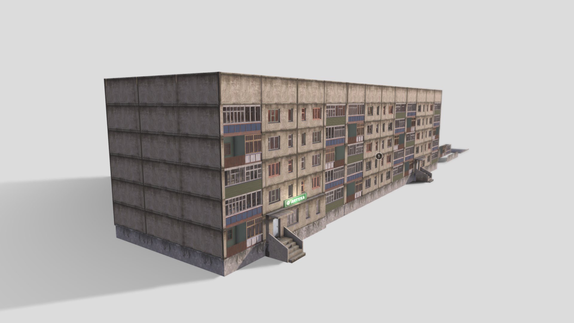 Russian Building Modular PBR 3D Model - TurboSquid 2144913