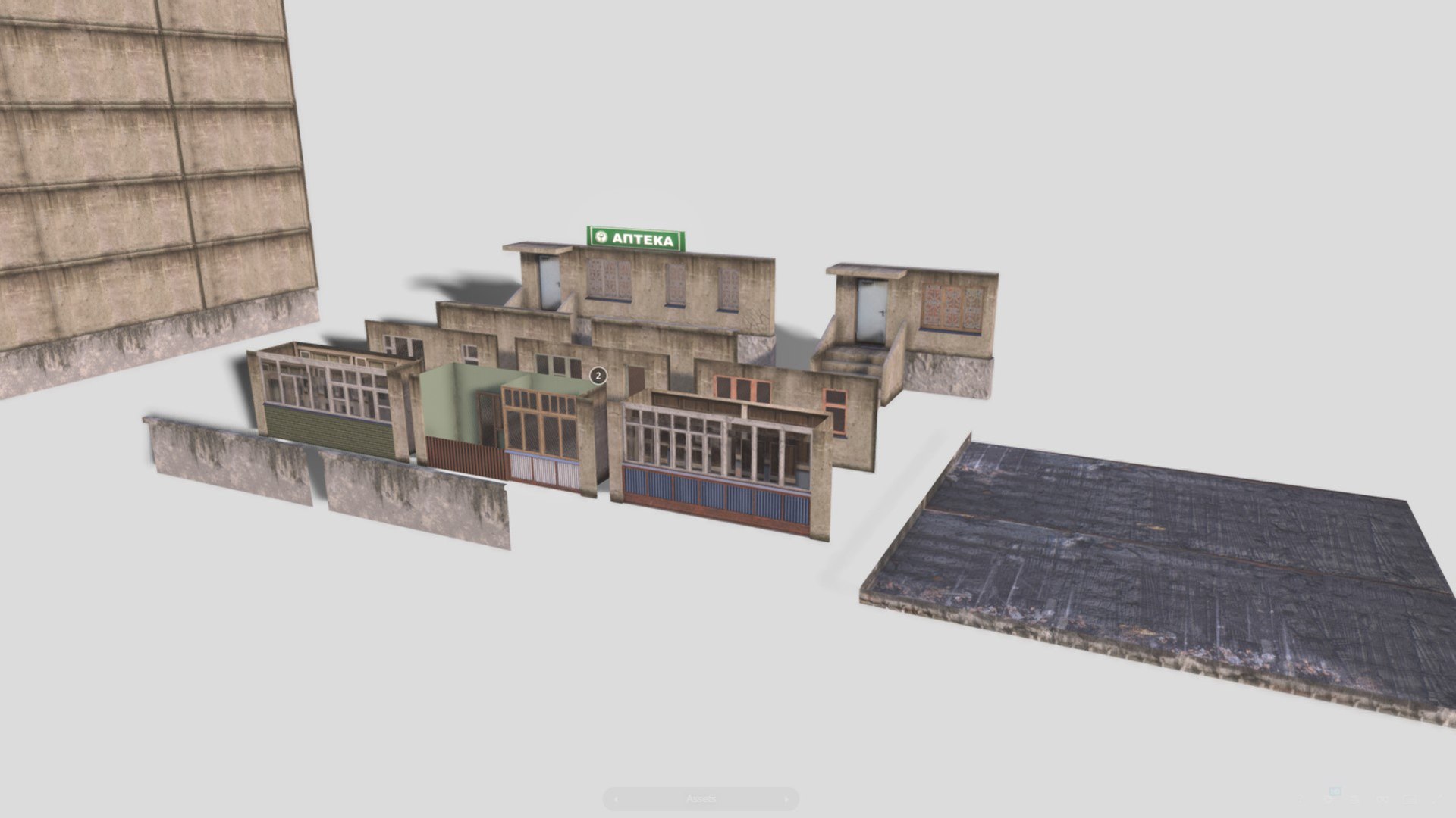 Russian Building Modular PBR 3D Model - TurboSquid 2144913