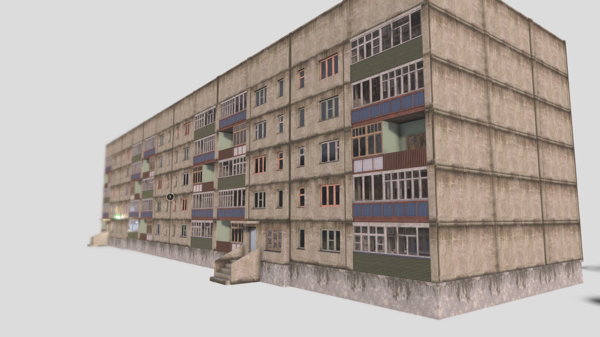 Russian Building Modular PBR 3D Model - TurboSquid 2144913