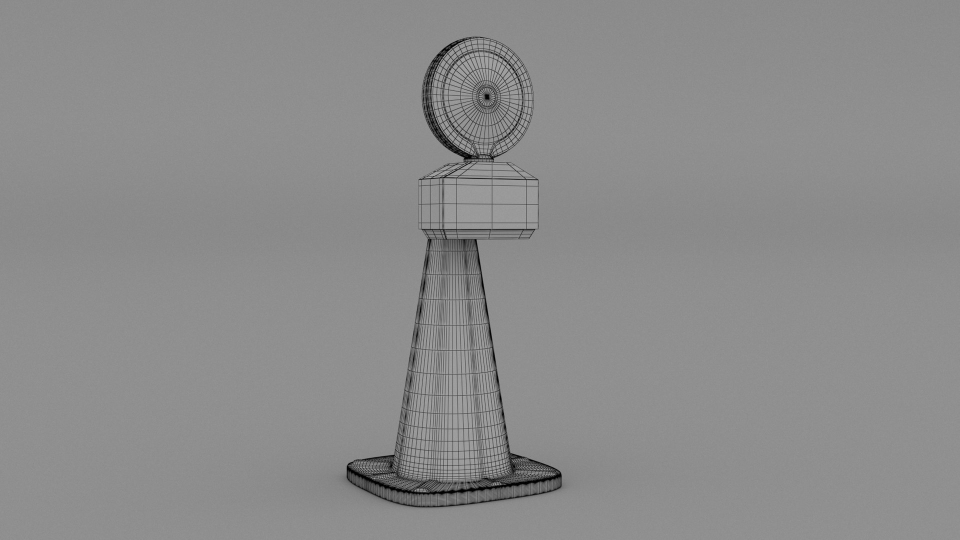 3D Traffic Cone With Safety Amber Warning Light - TurboSquid 2124657