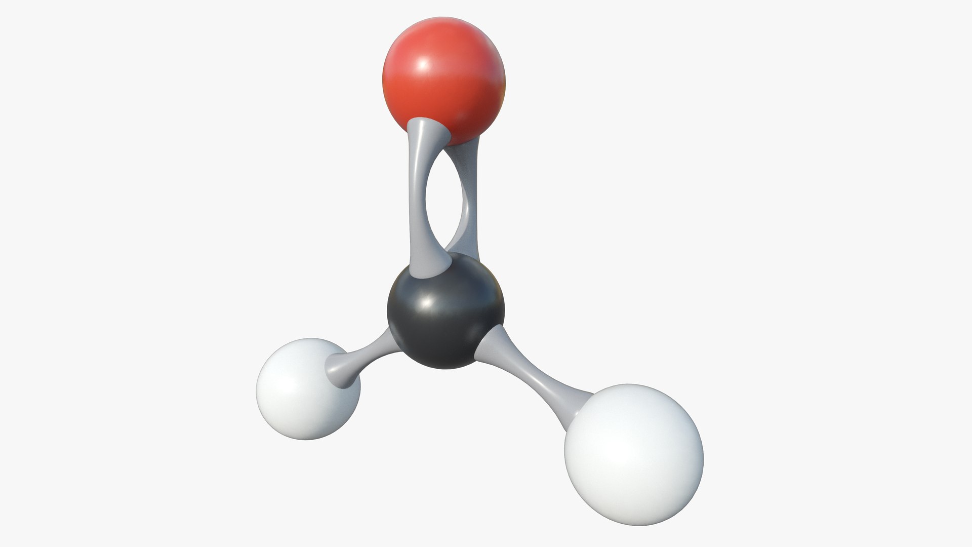 Formaldehyde Molecule With PBR 4K 8K 3D Model - TurboSquid 1943799