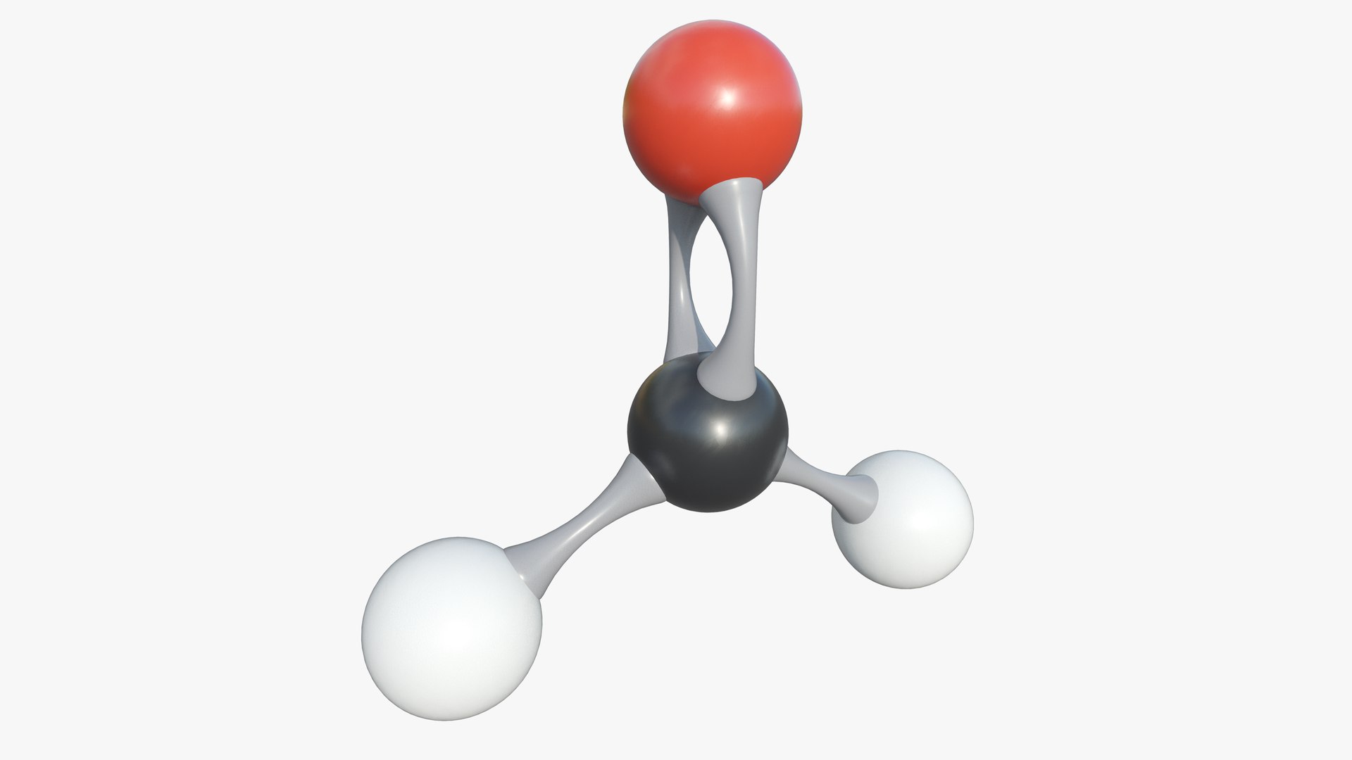 Formaldehyde Molecule With PBR 4K 8K 3D Model - TurboSquid 1943799