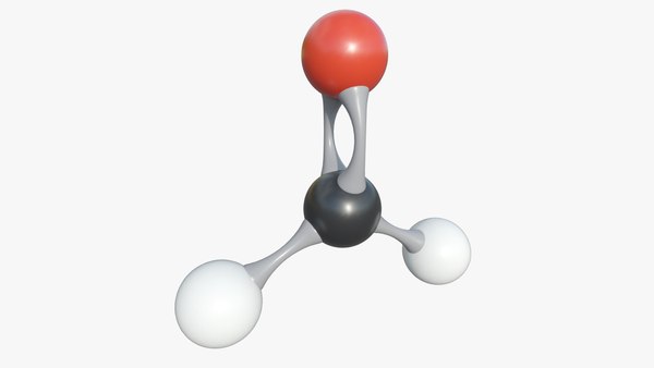 modelo 3d Molécula de formaldehído con PBR 4K 8K - TurboSquid 1943799