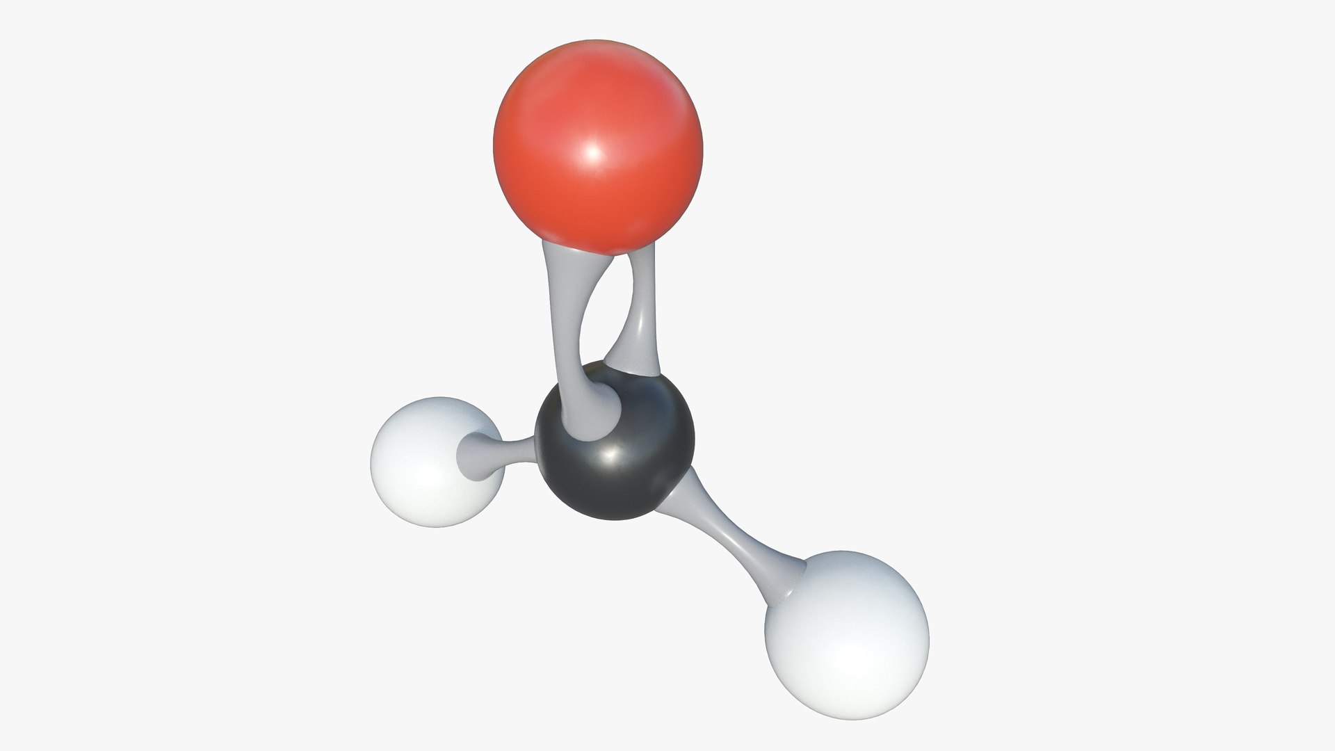 Formaldehyde Molecule With PBR 4K 8K 3D Model - TurboSquid 1943799