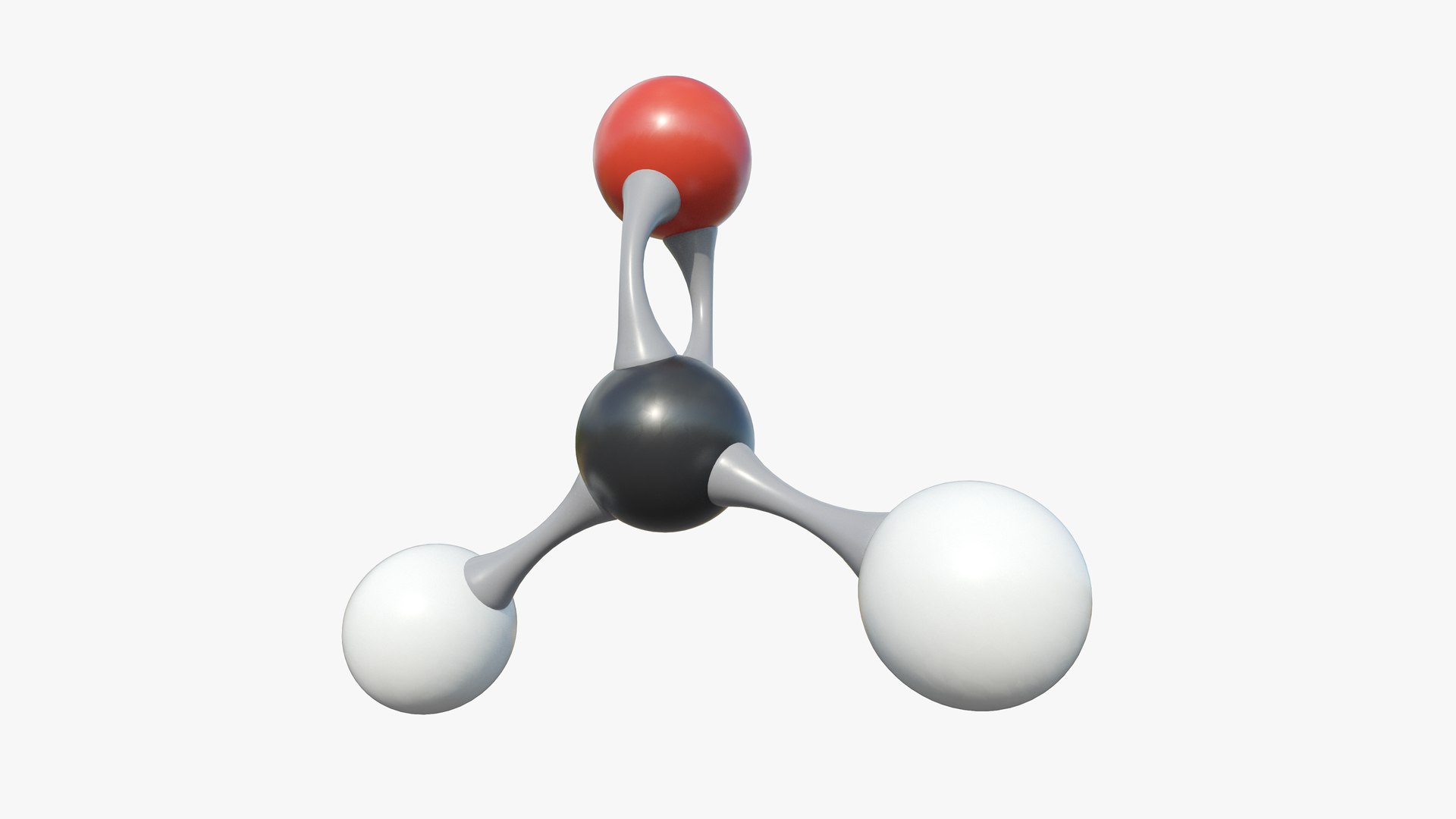 Formaldehyde Molecule With PBR 4K 8K 3D Model - TurboSquid 1943799
