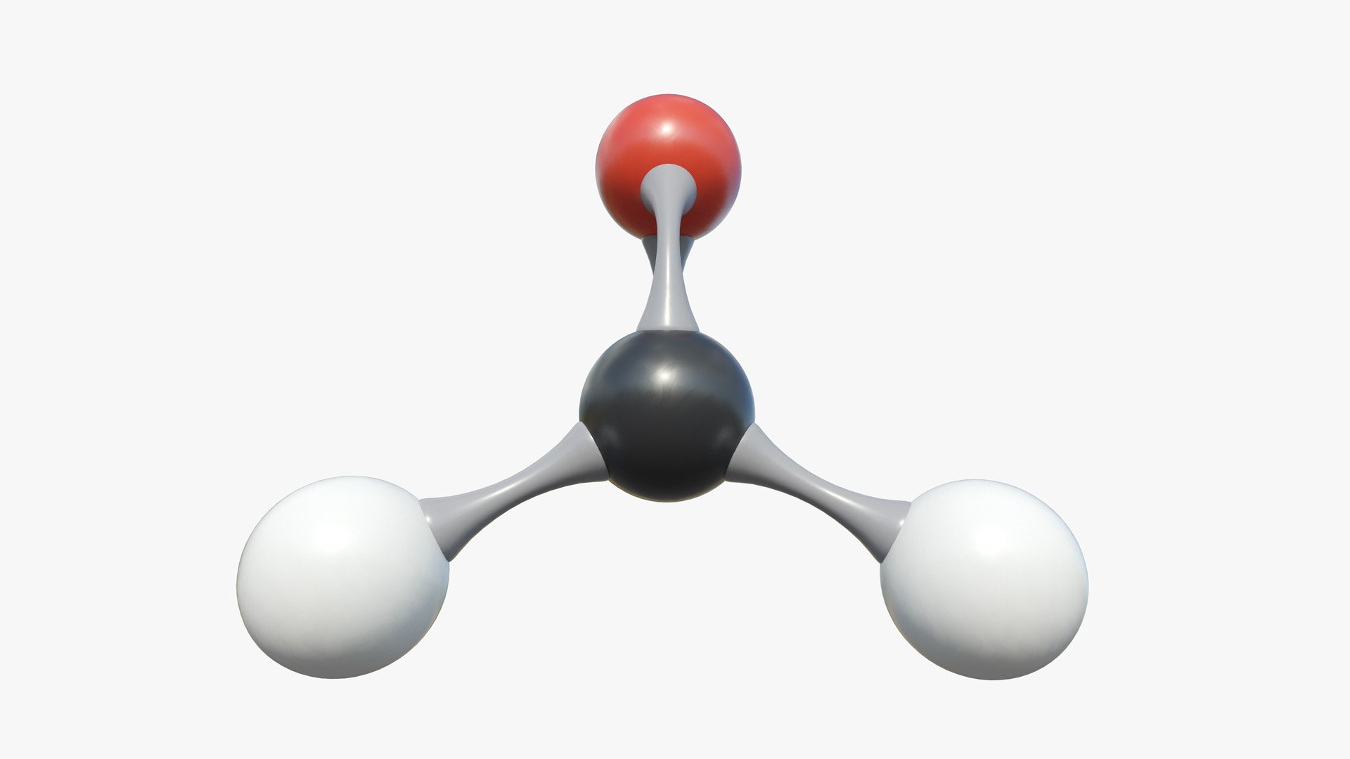 Formaldehyde Molecule With PBR 4K 8K 3D Model - TurboSquid 1943799