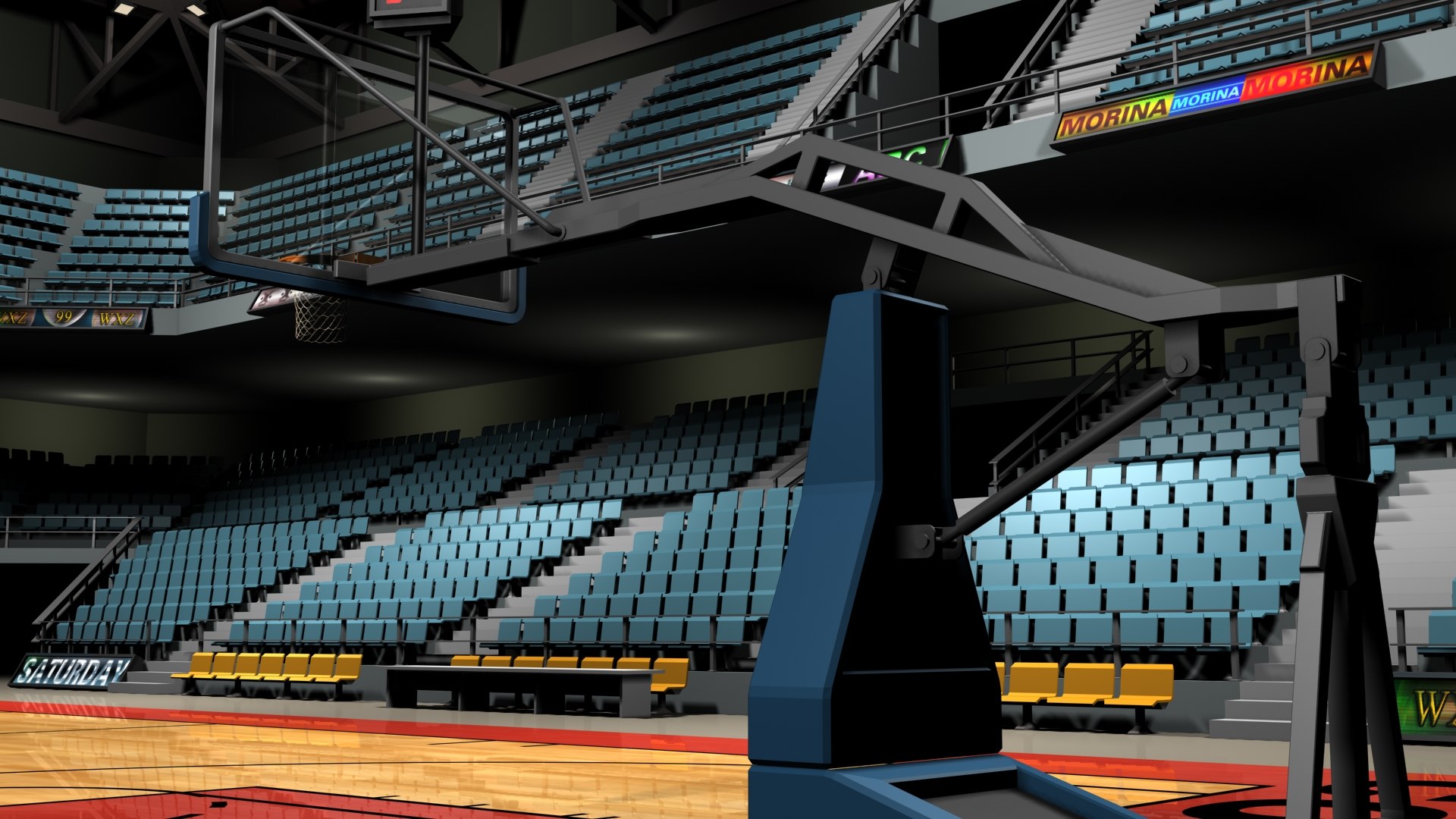 MultiCourt Basketball Arena 3D - TurboSquid 2115385