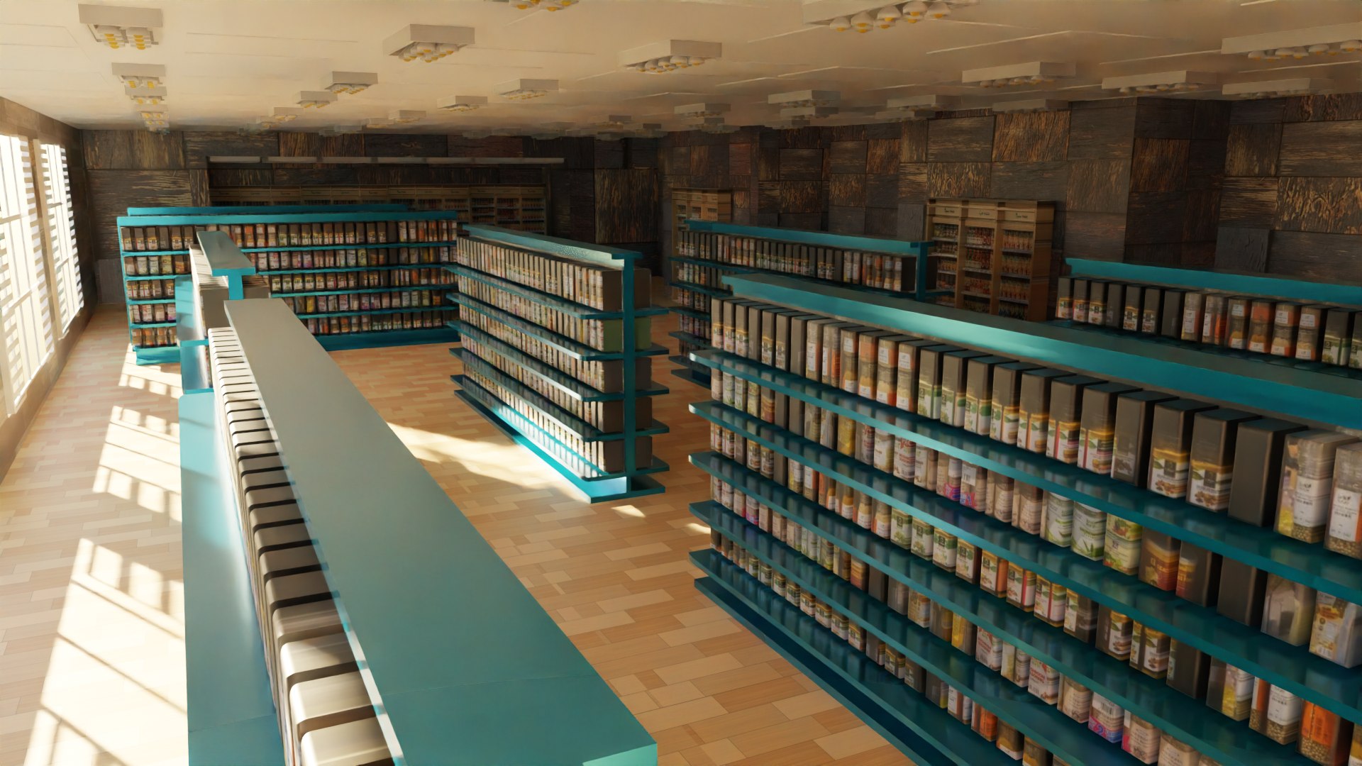 3D Supermarket Interior Model - TurboSquid 2178841