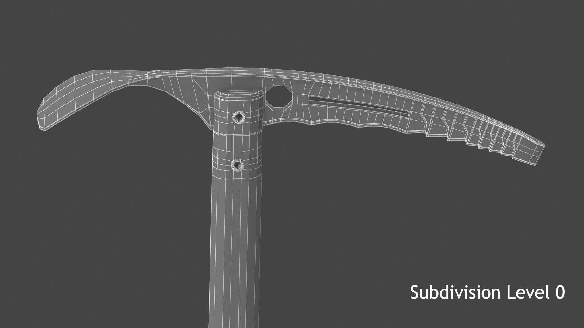 3D Mountaineering Ice Axe - TurboSquid 1450047