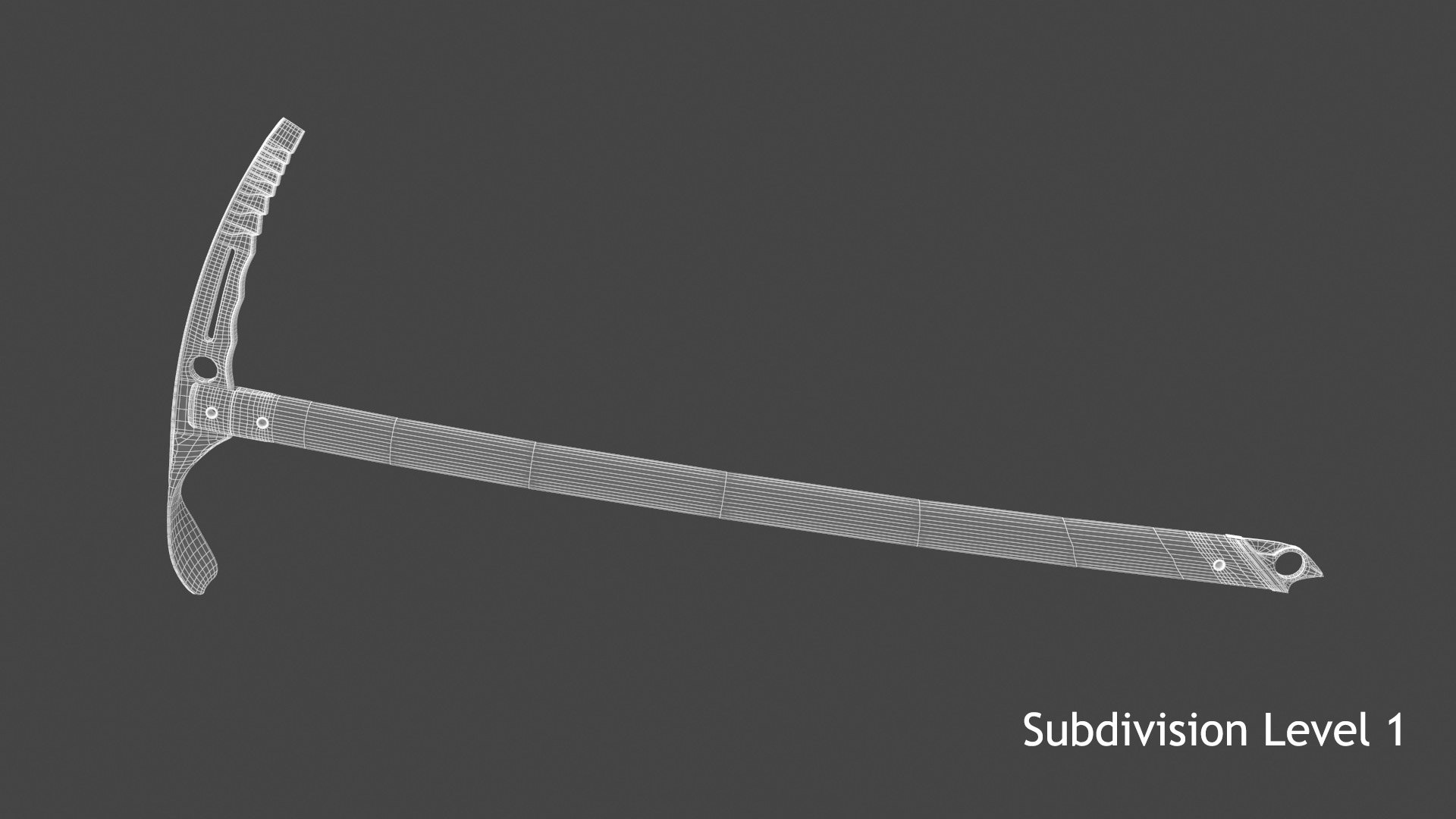 3D Mountaineering Ice Axe - TurboSquid 1450047