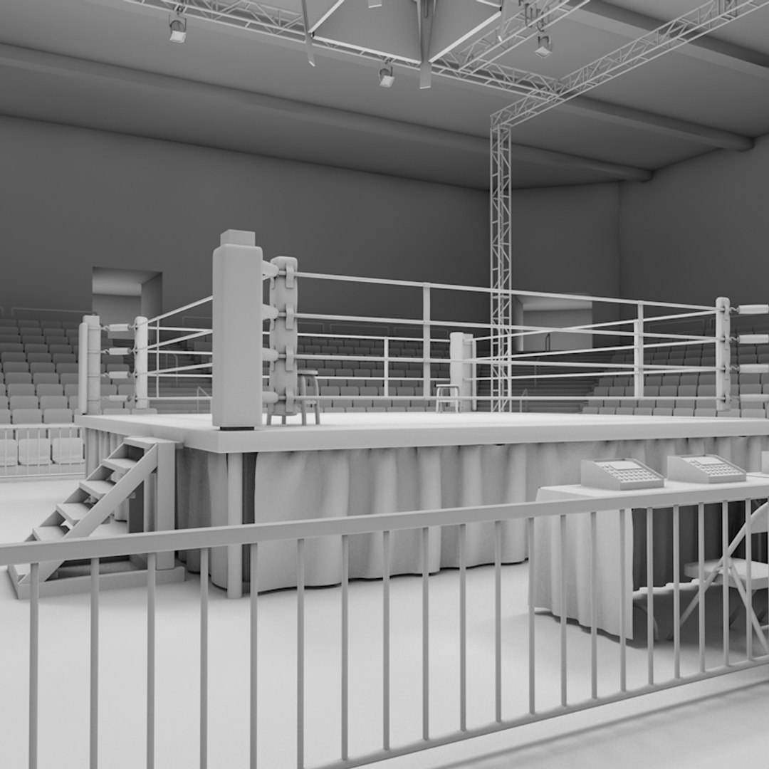 3d Model Boxing Stadium