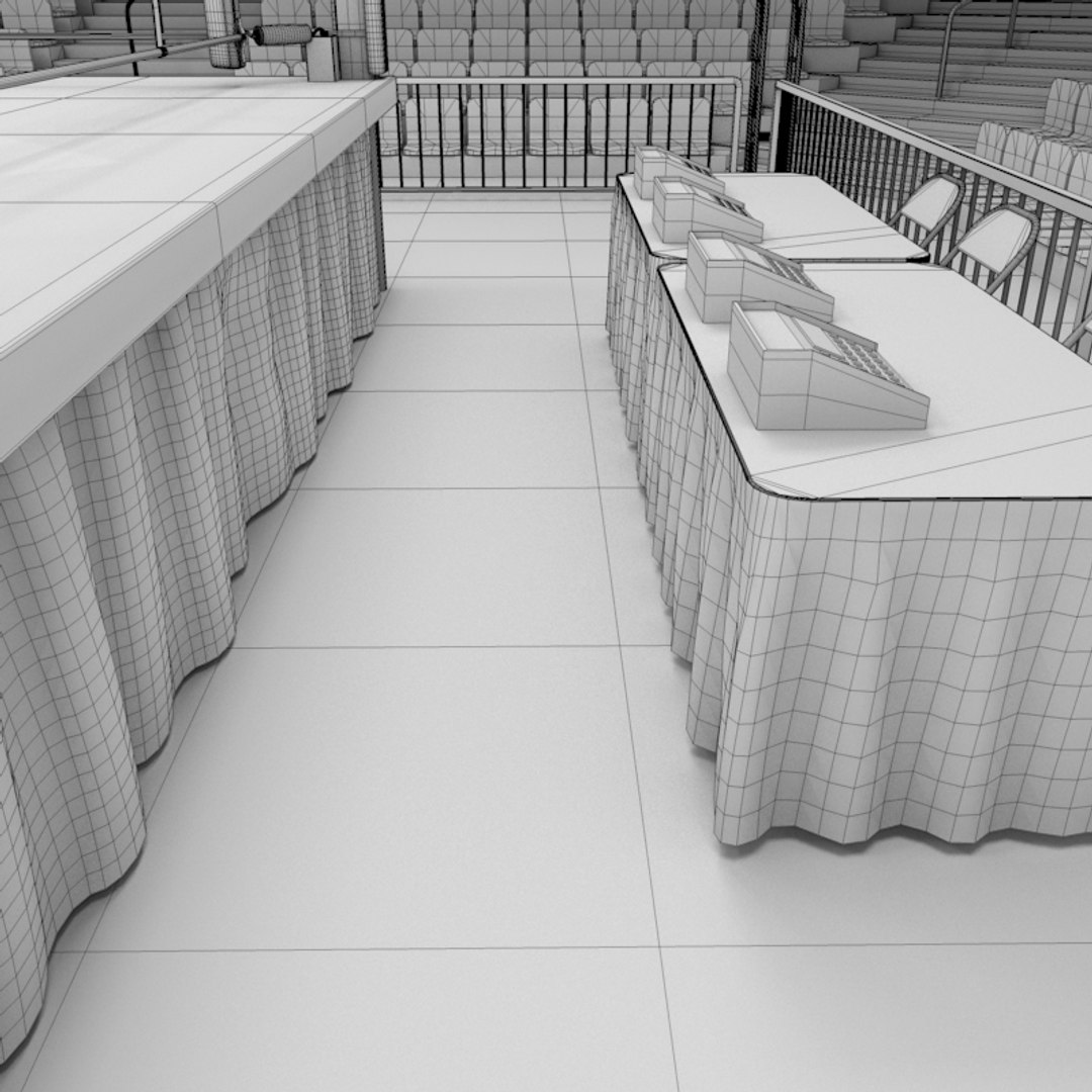 3d Model Boxing Stadium