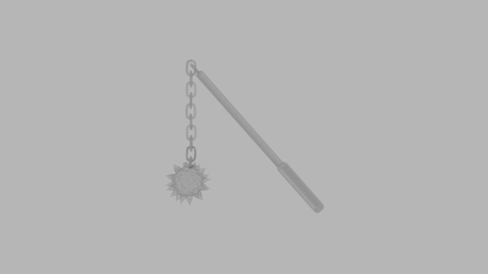 3D ball-and-chain flail model - TurboSquid 1437715