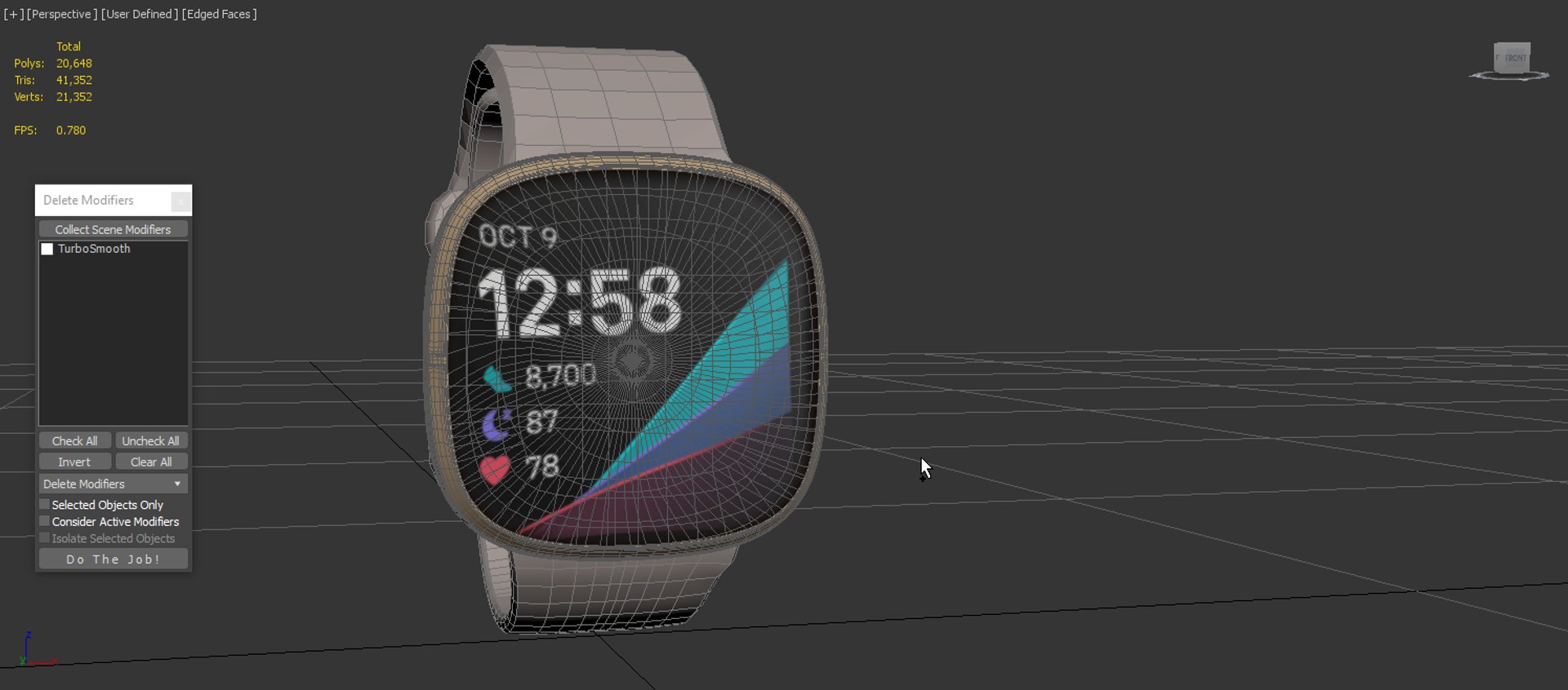 Fitbit Sense Advanced Smartwatch 3D Model - TurboSquid 1934747