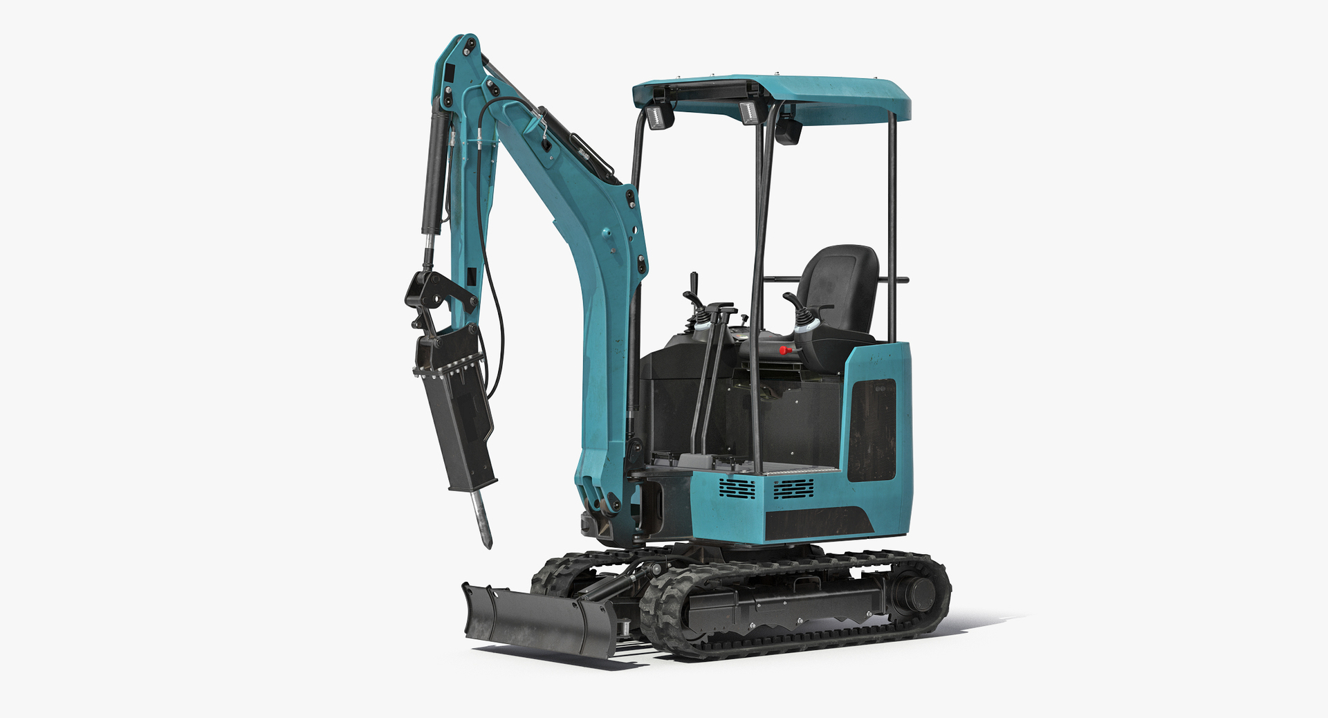 Mini Excavator Breaker Generic 3D Model - TurboSquid 1380406