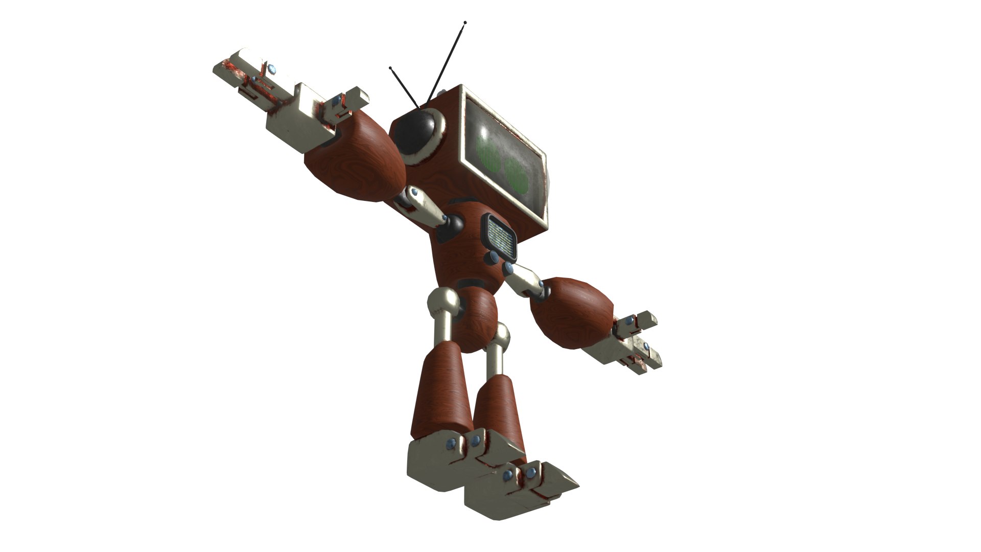 Free 3D Vintage Robot 3D Model - TurboSquid 2129439
