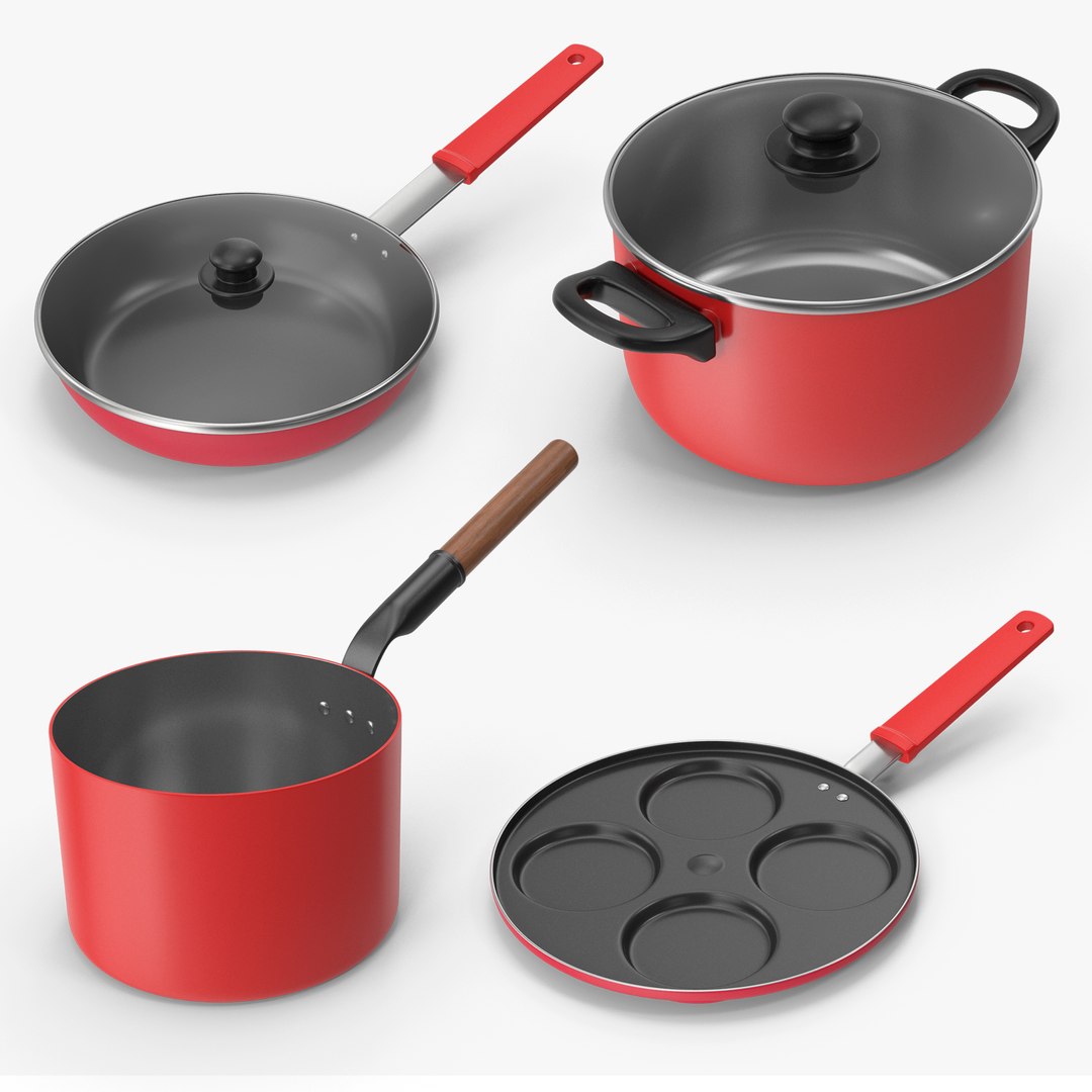 Cookware Collection 3D Model - TurboSquid 1894558