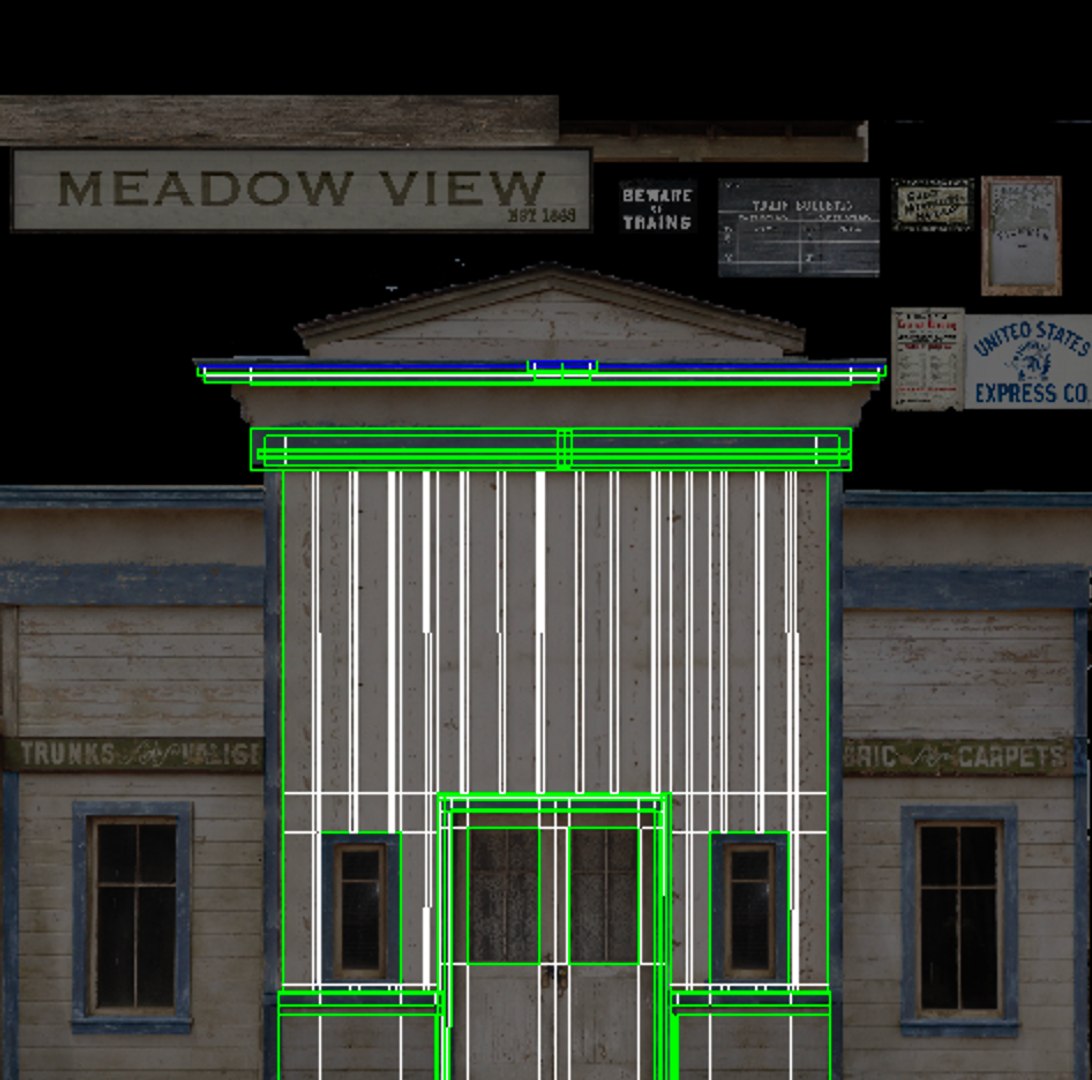 3D Wooden Old Train Station - TurboSquid 1617644