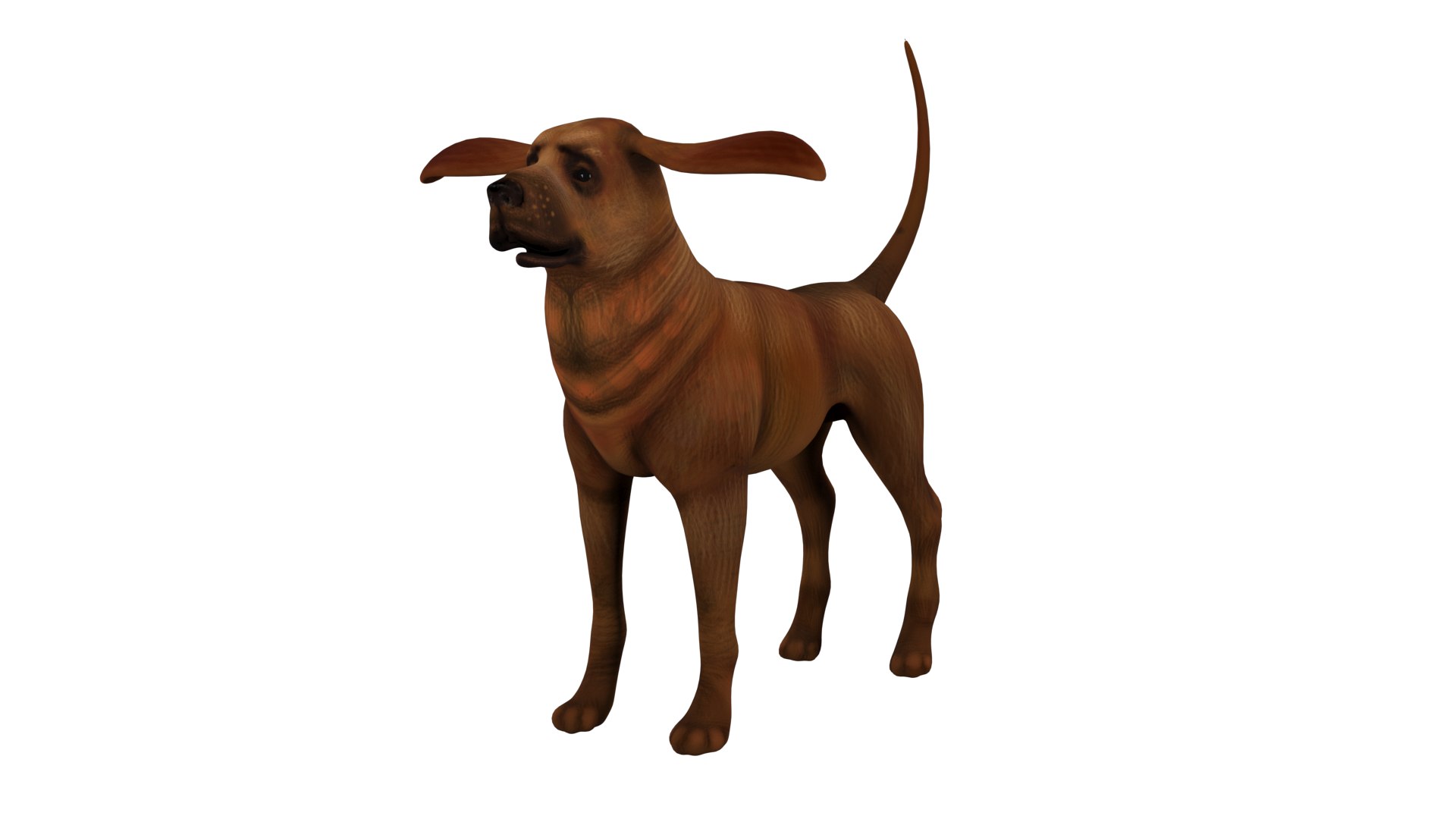 3D Dog Rig High-poly Textured Model - TurboSquid 2345352