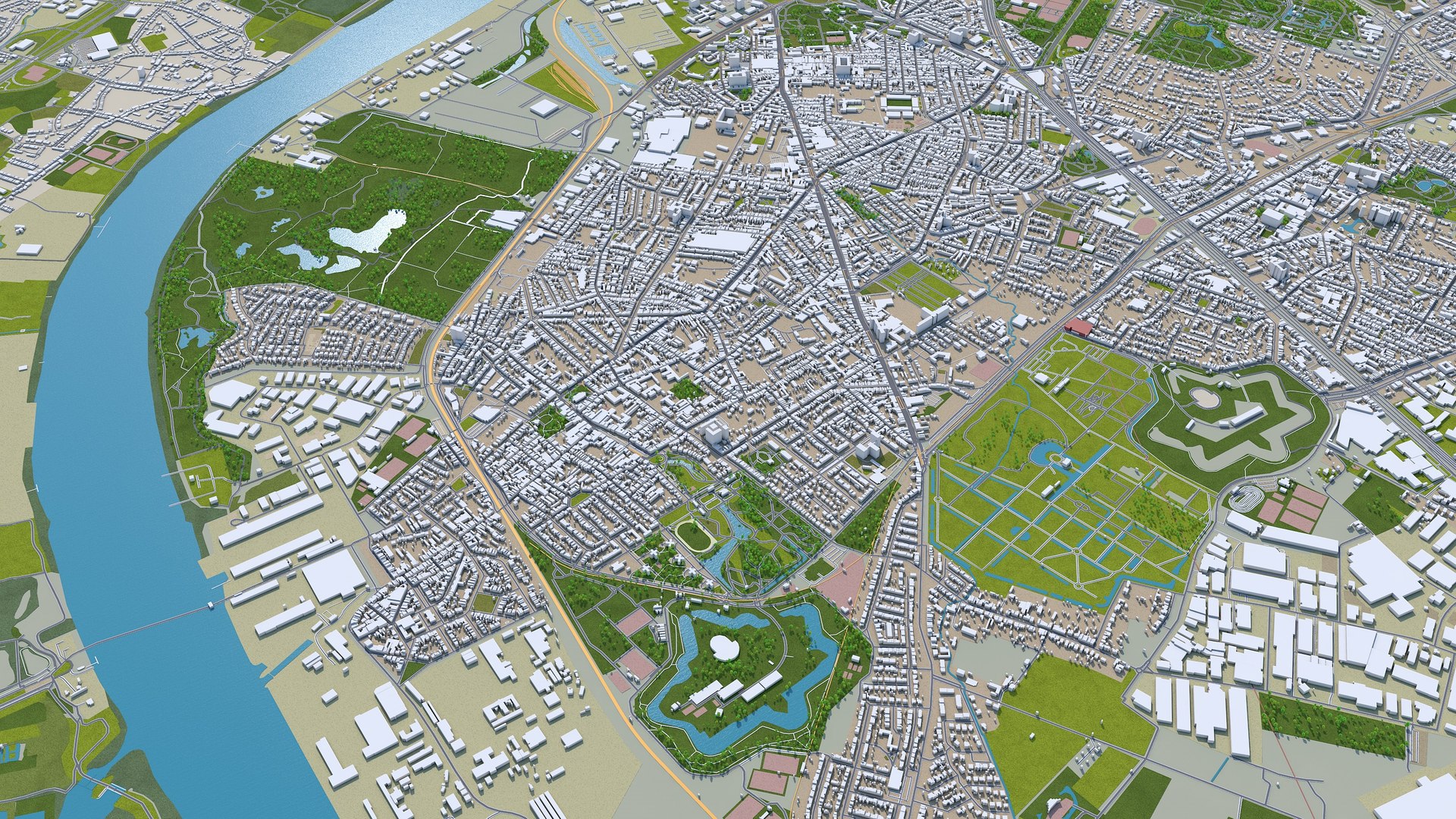 3D model city area building - TurboSquid 1608557