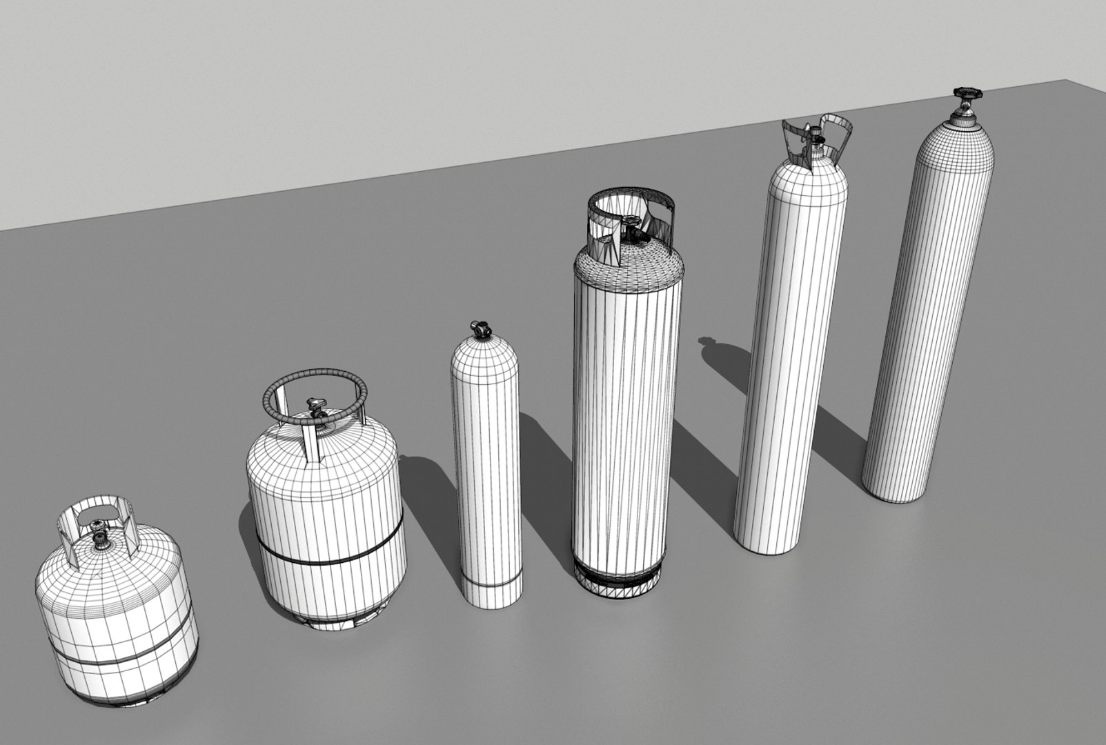 Pack Industrial Gas Container 3D - TurboSquid 1543063