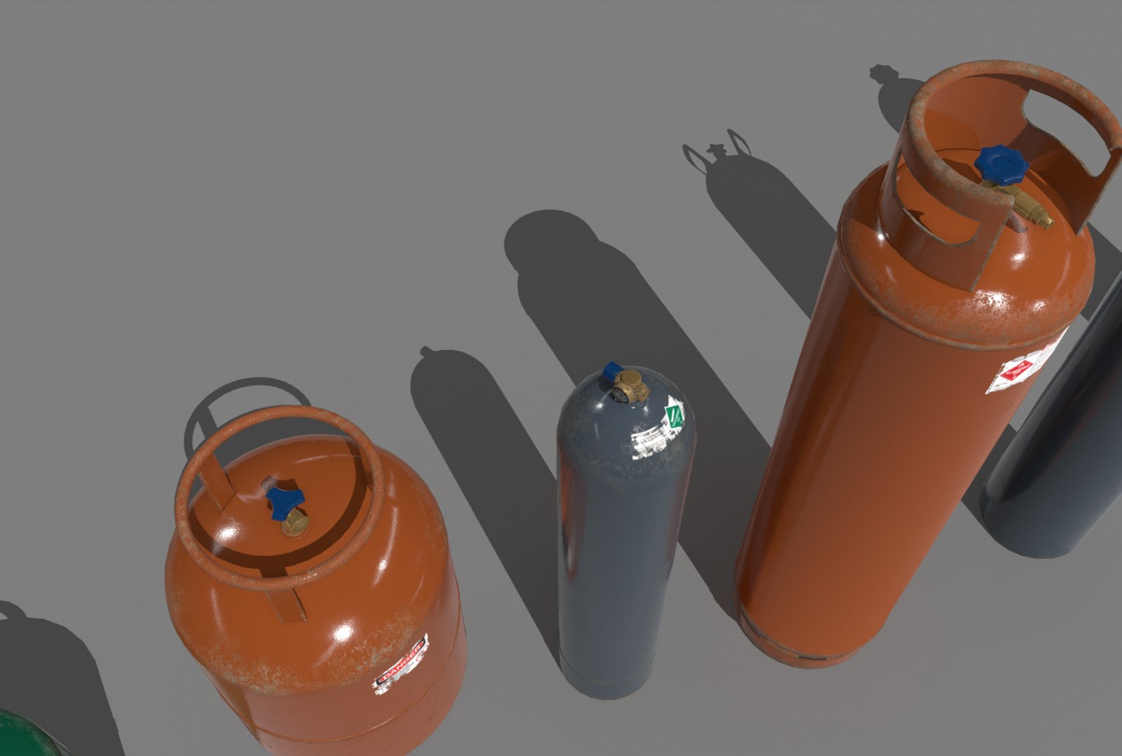Pack Industrial Gas Container 3D - TurboSquid 1543063