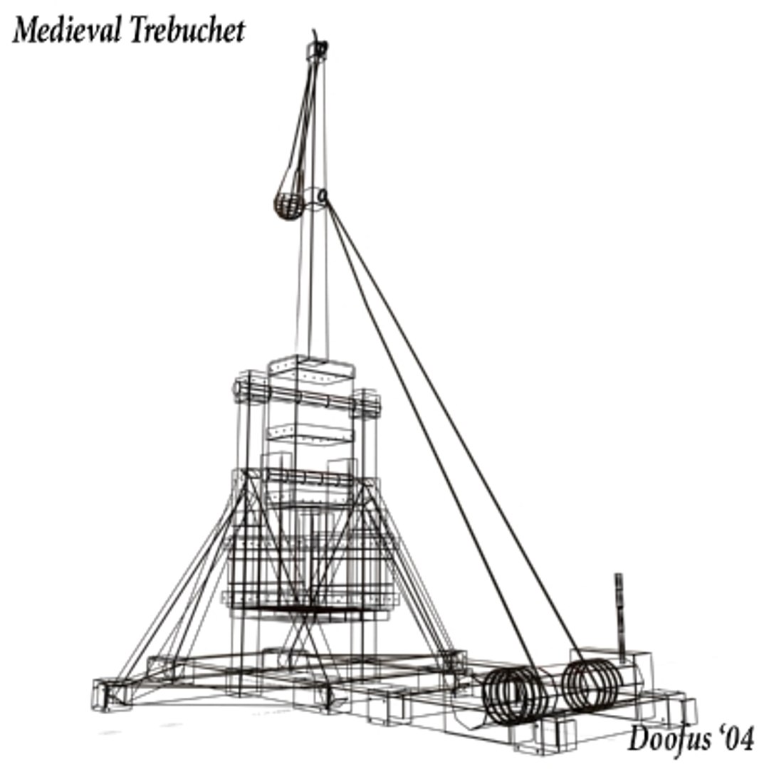 Medieval Trebuchet 3d Model