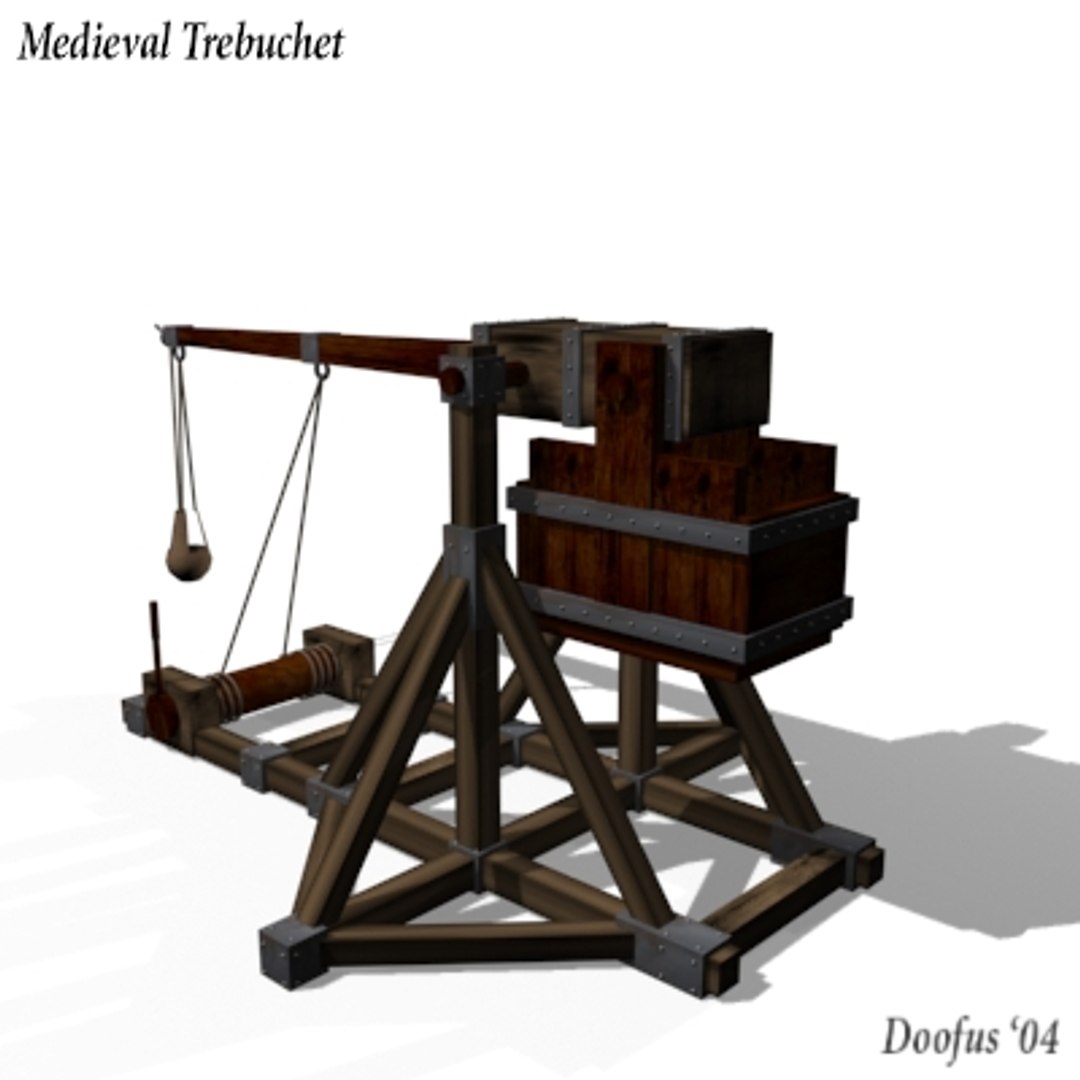 Medieval Trebuchet 3d Model