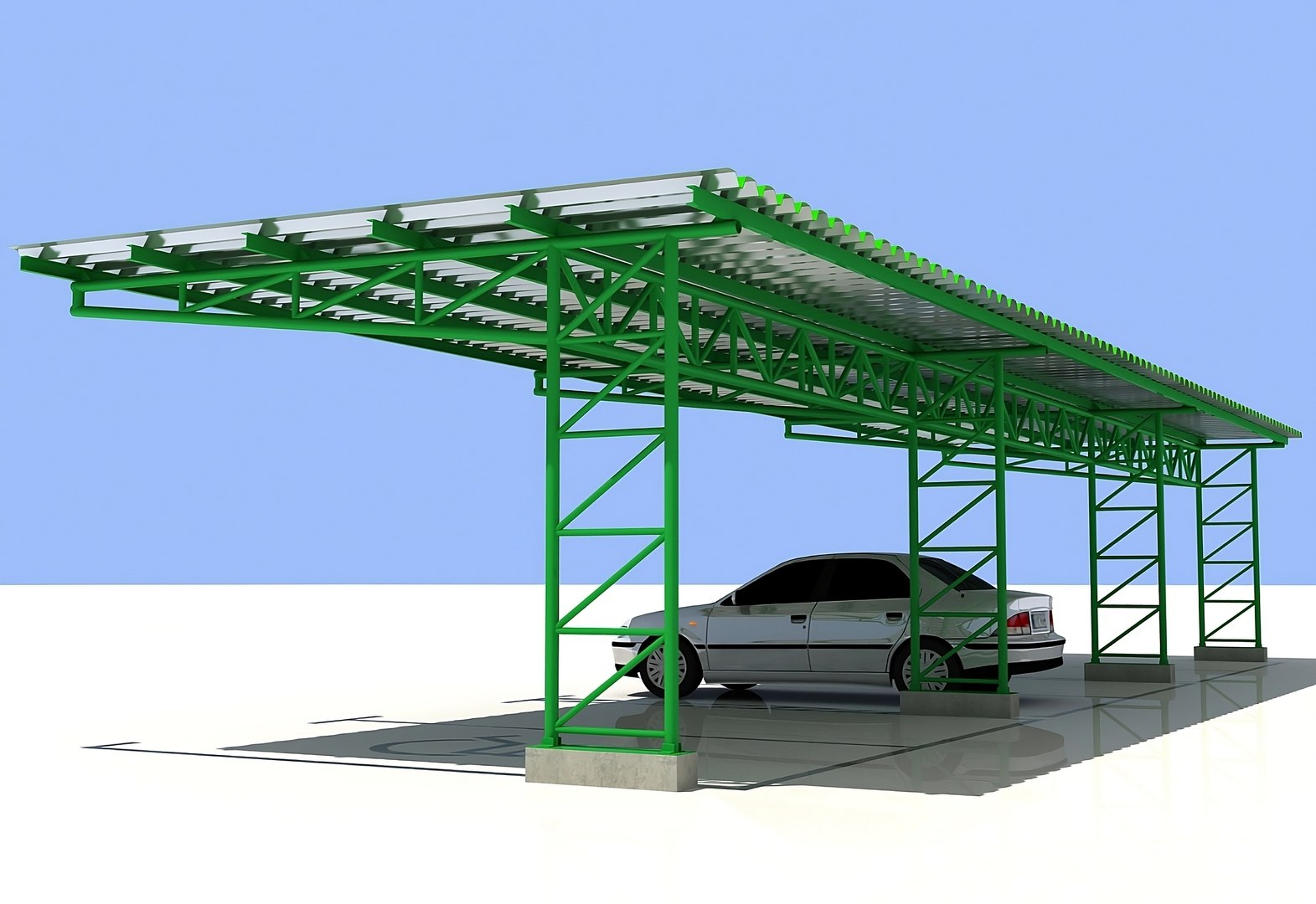 Car Parking Shed 3D Model - TurboSquid 2098648