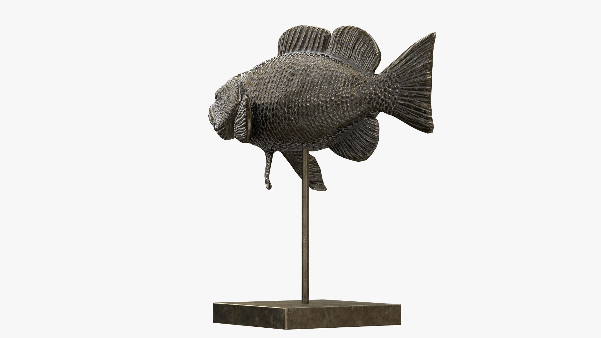 3D Fish Sculpture Model - TurboSquid 1915386