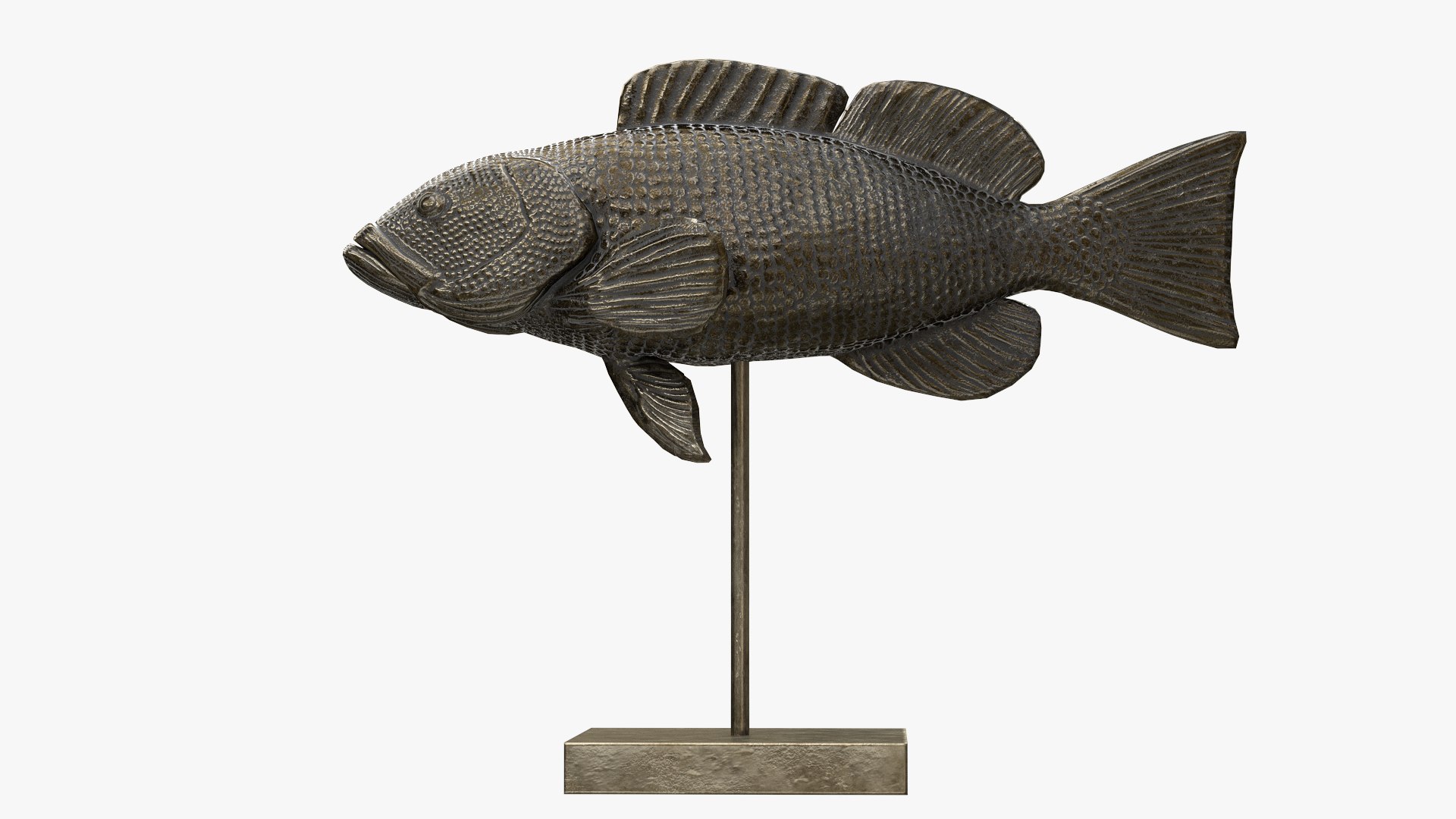 3D Fish Sculpture Model - TurboSquid 1915386