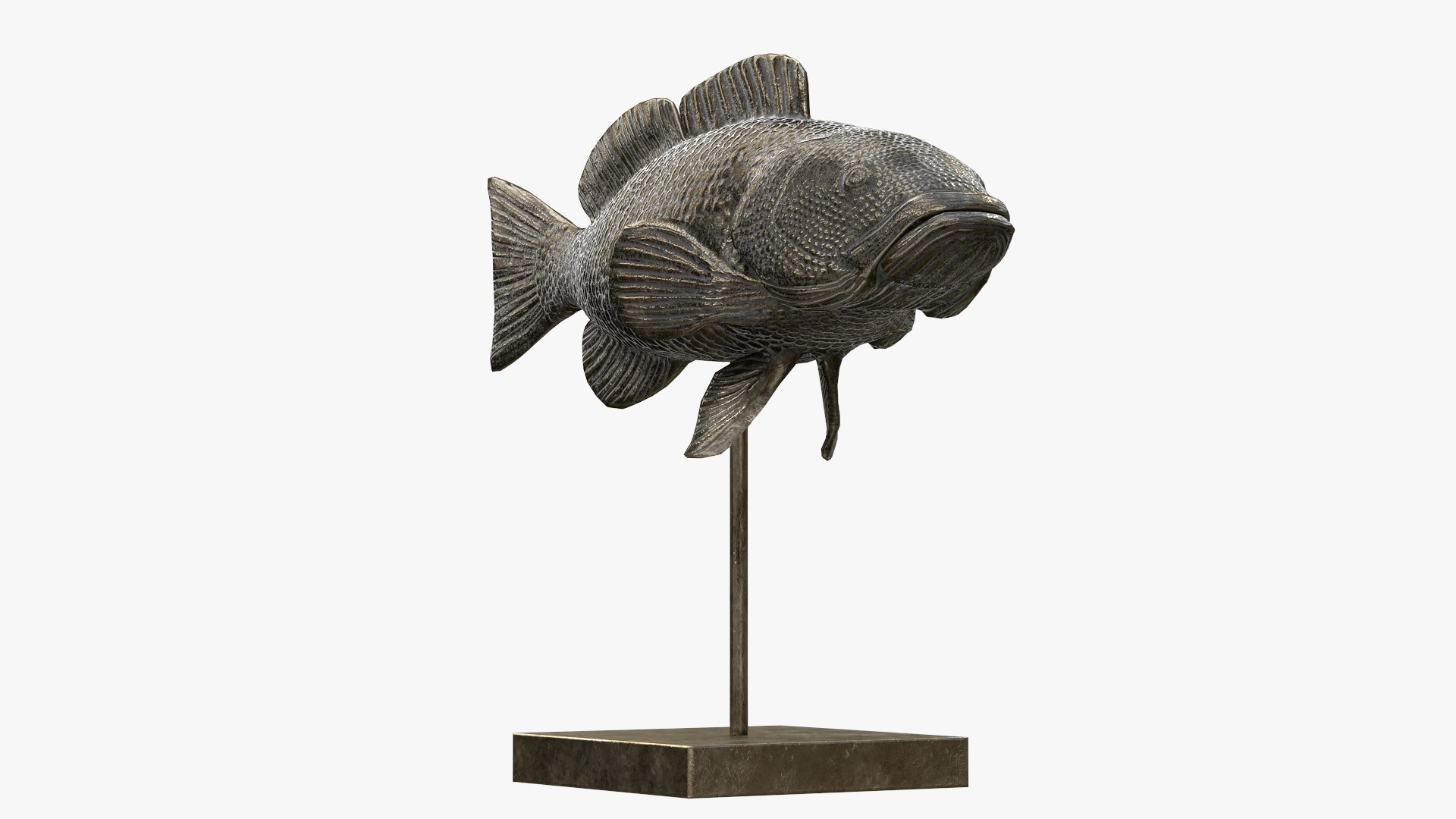 3D Fish Sculpture Model - TurboSquid 1915386