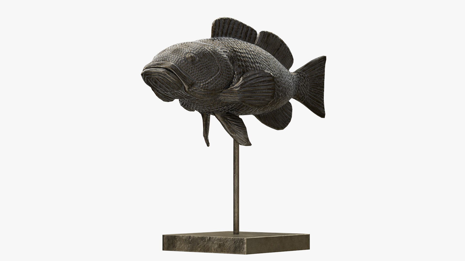 3D Fish Sculpture Model - TurboSquid 1915386